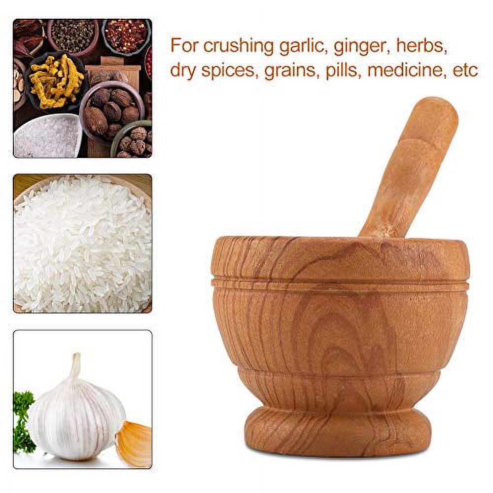 Mortar and Pestle Set, Small Manual Garlic Grinder Garlic Spice Mixing ...