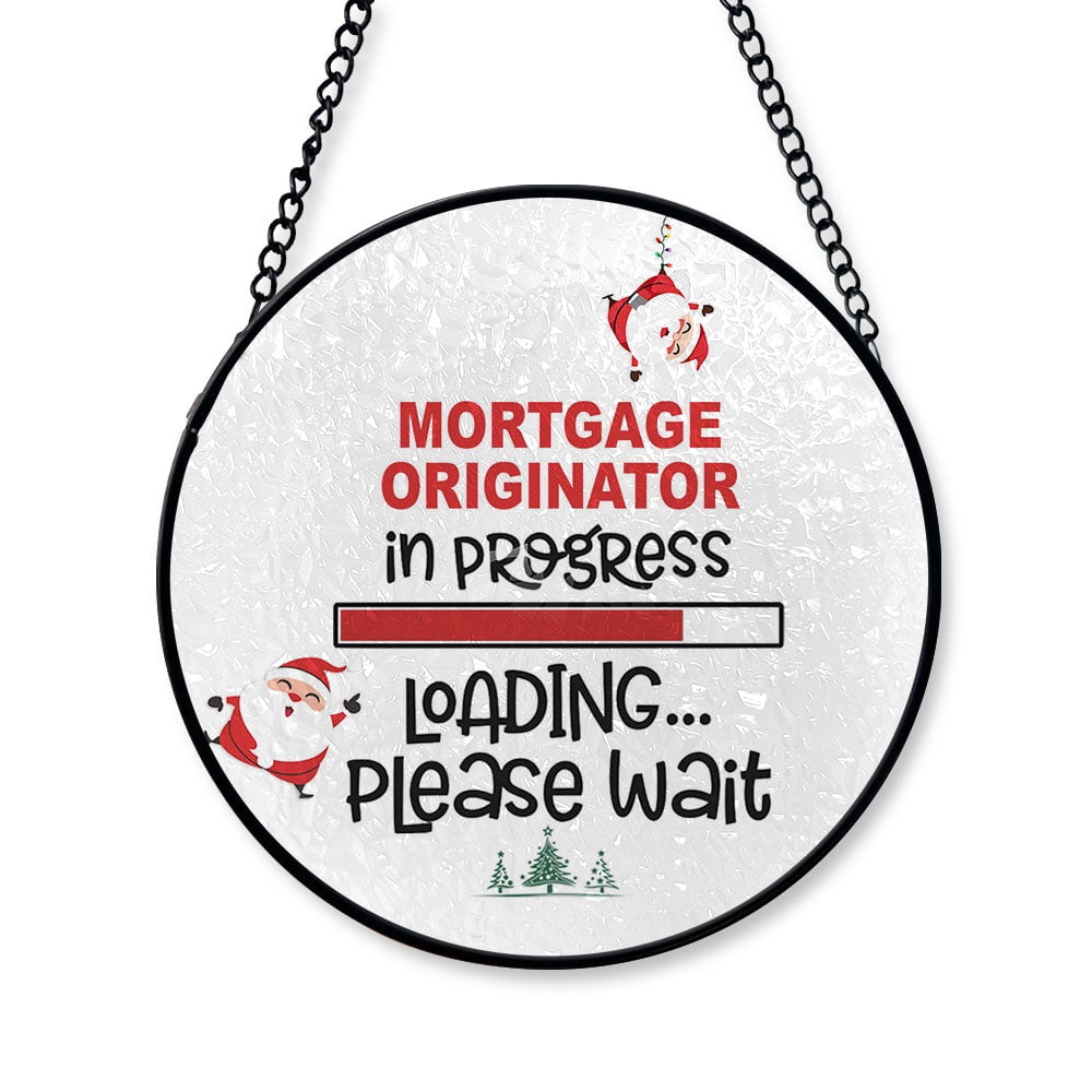 Mortgage Originator in Progress Stained Glass Window Hanging 2025 ...
