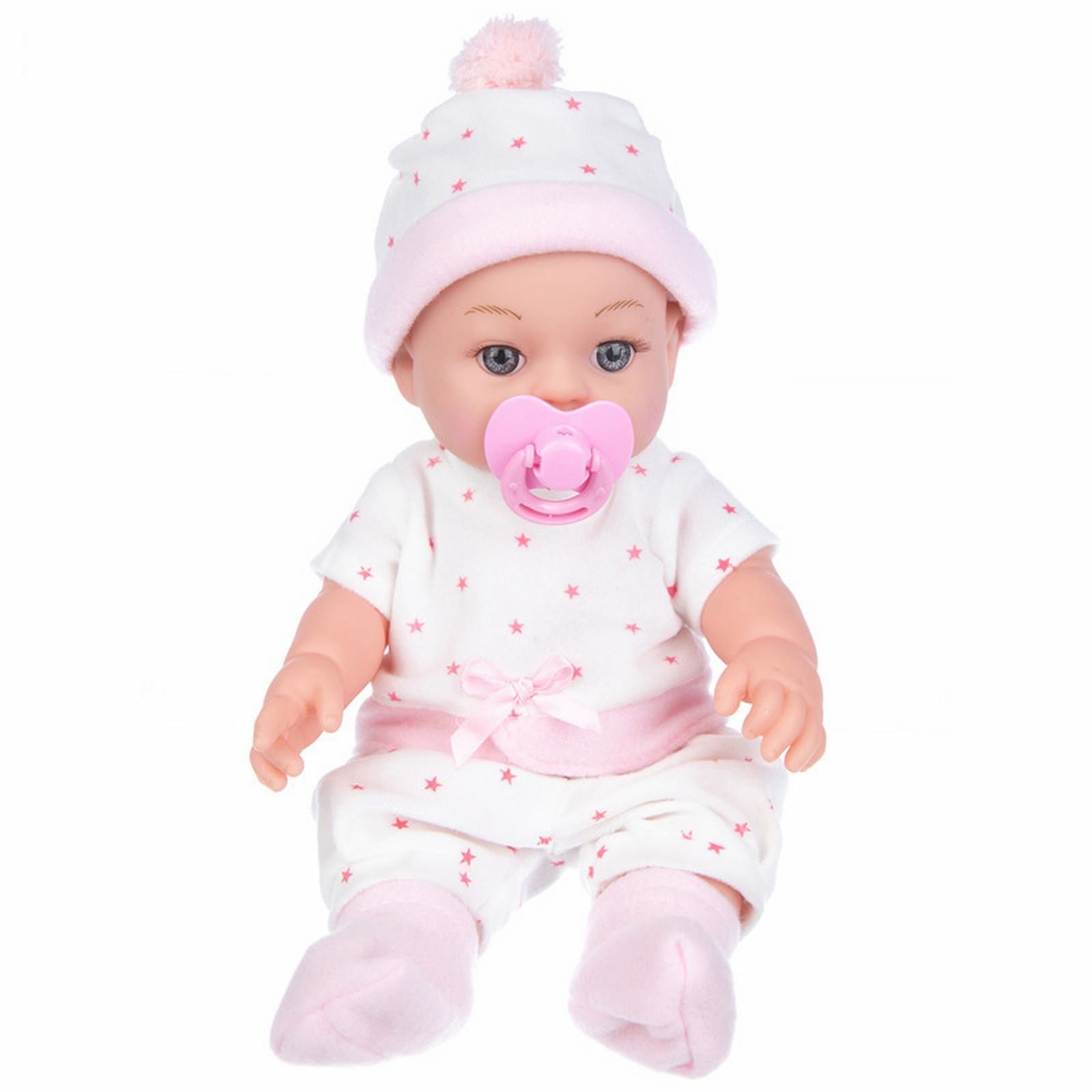 Mortilo 12 Inch Realistic Newborn Baby Girl Doll with Cute Clothes Hat ...