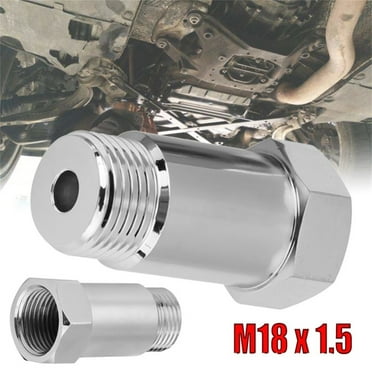 2Pcs Car Exhaust Fitting Connector, M18x1.5 Thread Adapter, Stainless ...