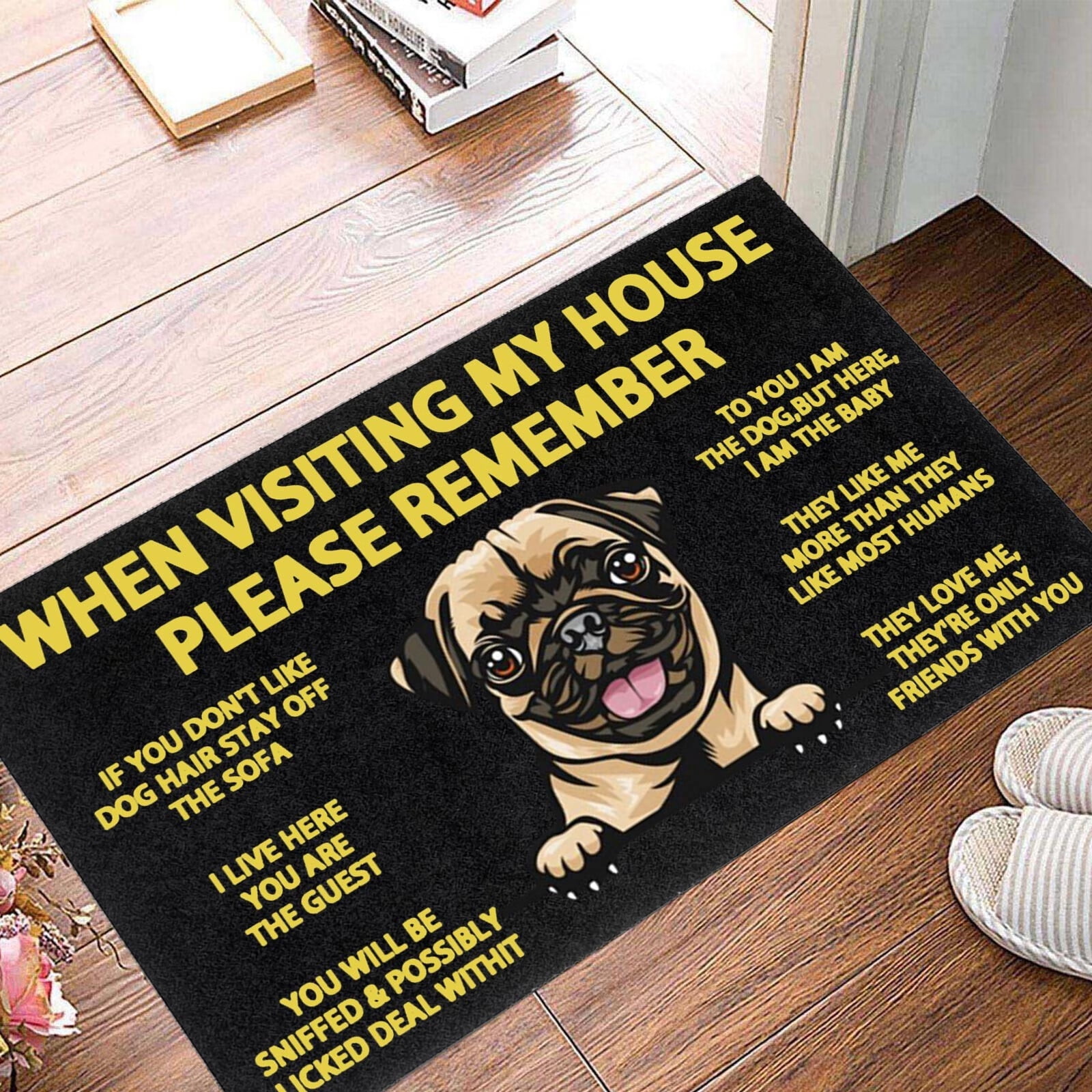 Mortilo Siberian Chihuahua Doormat Kitchen Bath Dog Interior Monologue ...