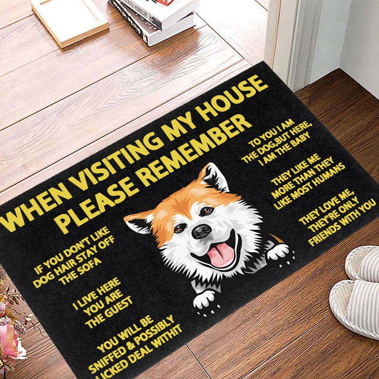Mortilo Siberian Chihuahua Doormat Kitchen Bath Dog Interior Monologue ...