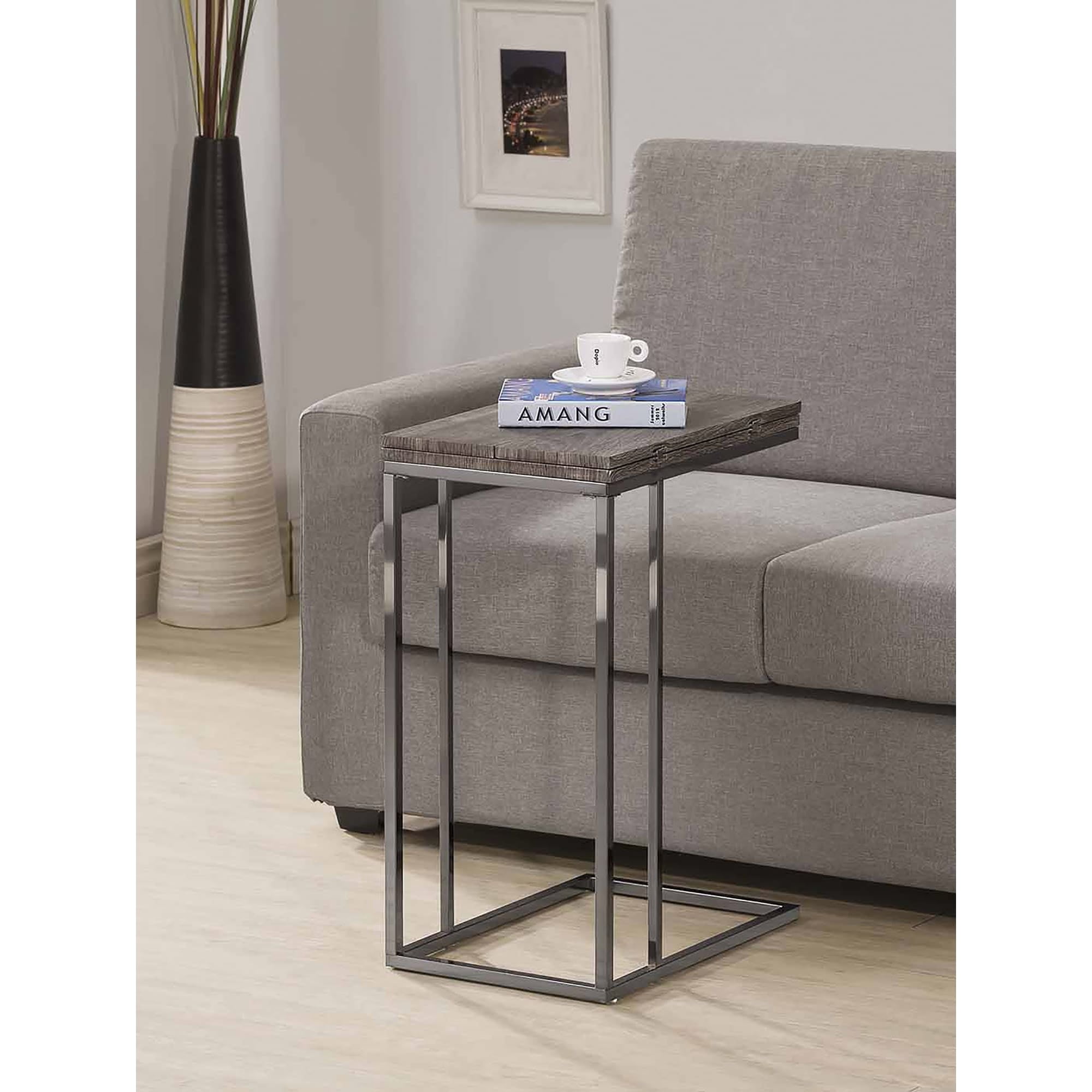 Mortimer Wood and Metal Snack Table - Walmart.com