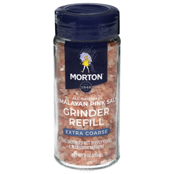 Morton® All-Natural Extra Coarse Himalayan Pink Salt Grinder - Walmart.com
