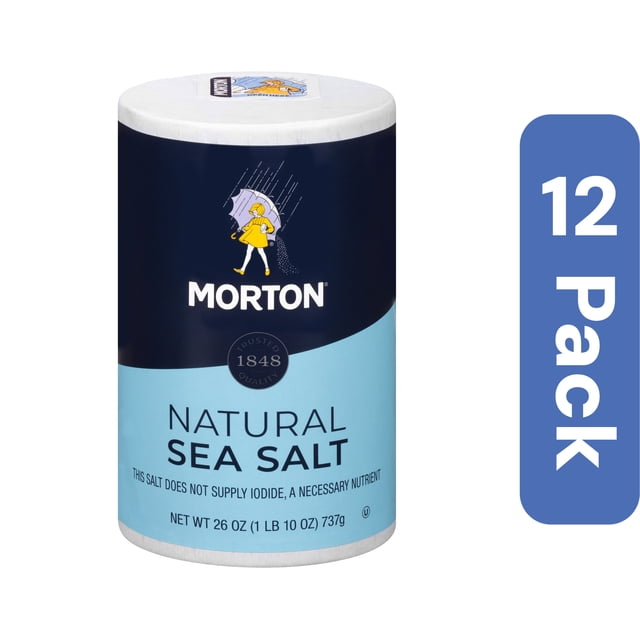 Morton All Purpose Sea Salt 26 oz (Pack Of 12) - Walmart Business Supplies