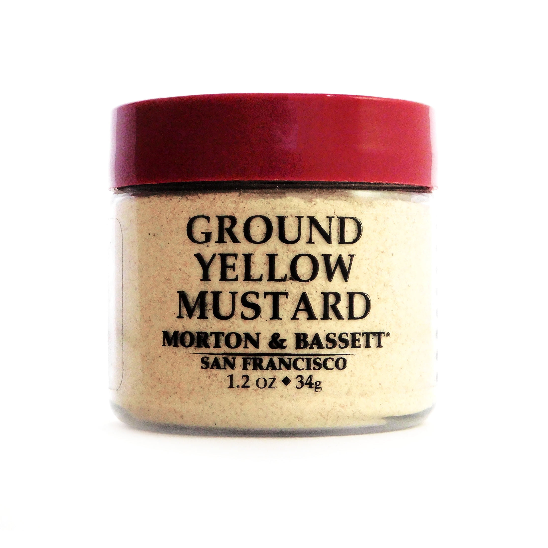 Morton & Bassett Ground Yellow Mustard Spice, 1.2oz Jar, Tangy Flavor ...