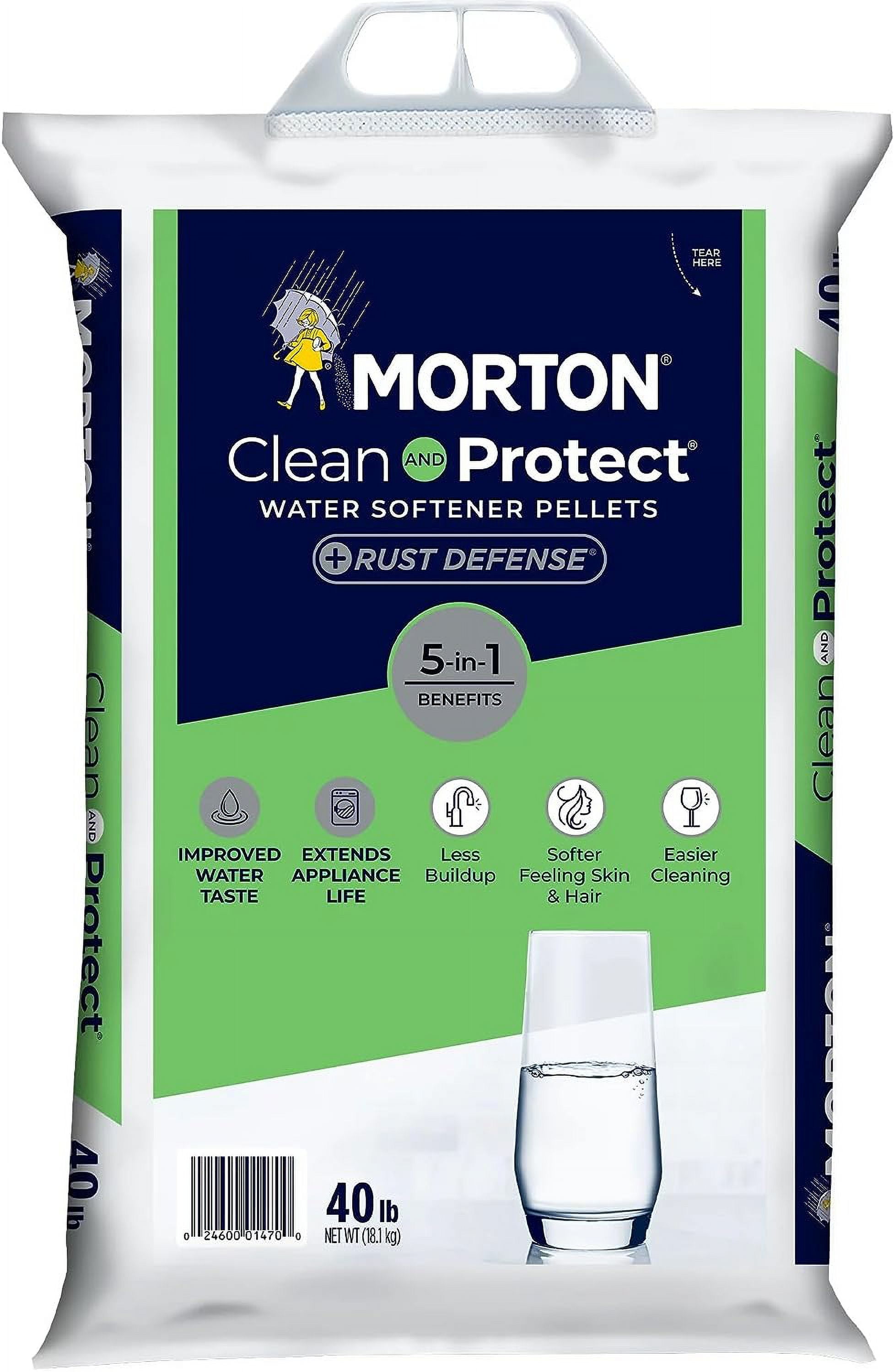 Morton Clean and Protect Plus Rust Defense, Water Softener Salt Pellets ...
