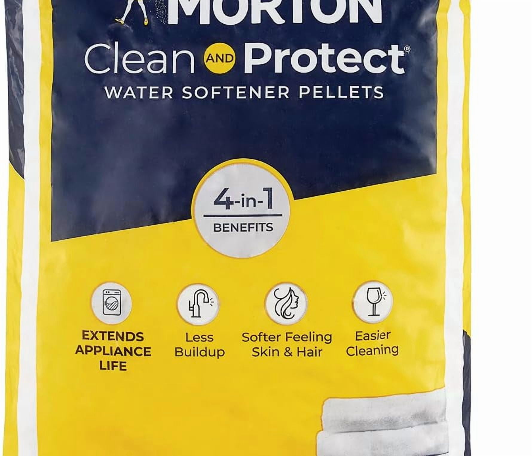 Morton Clean and Protect Water Softener Salt Pellets, 40 LB Bag (1 ...