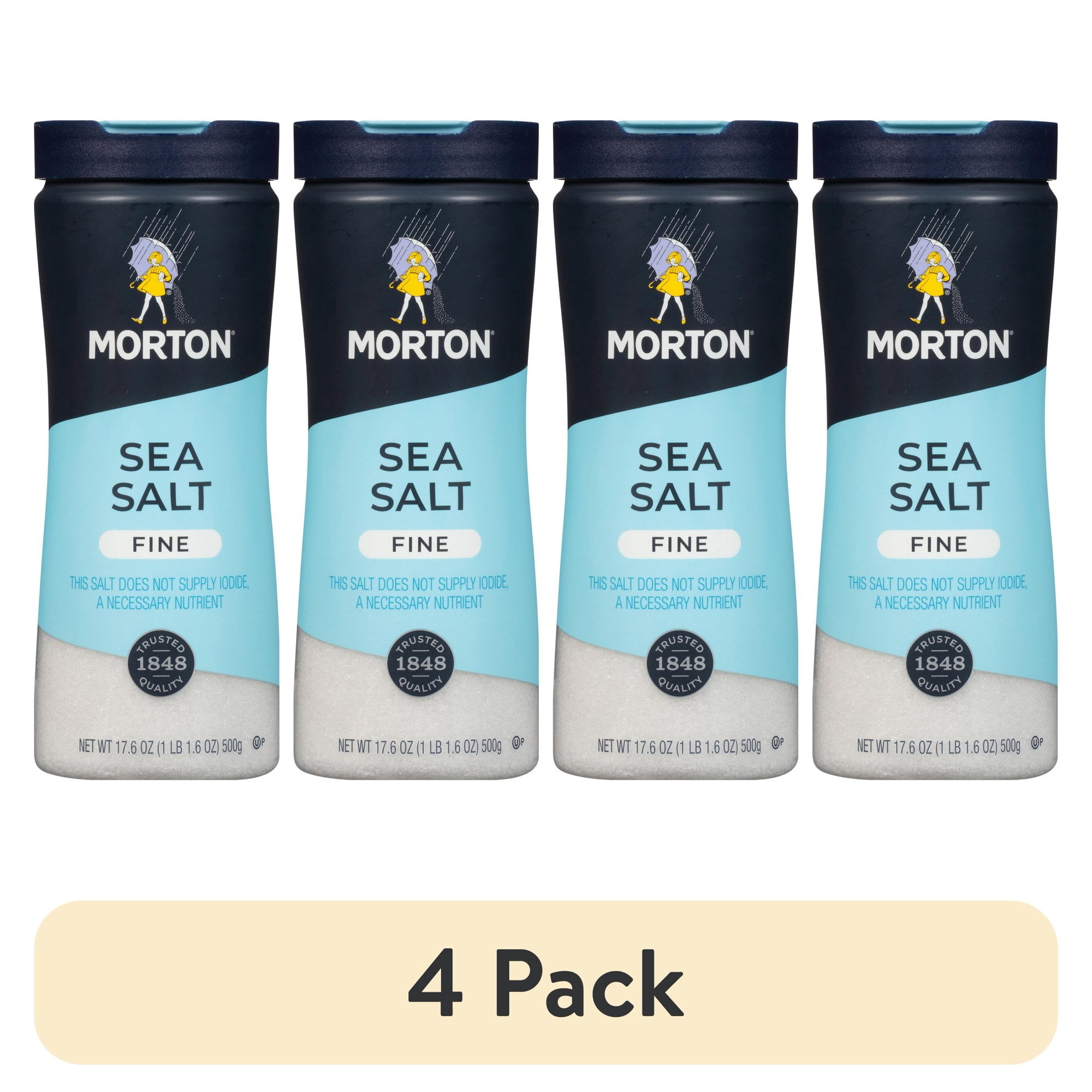 Morton Fine Sea Salt – Fast Dissolving for Marinades, Soups and ...