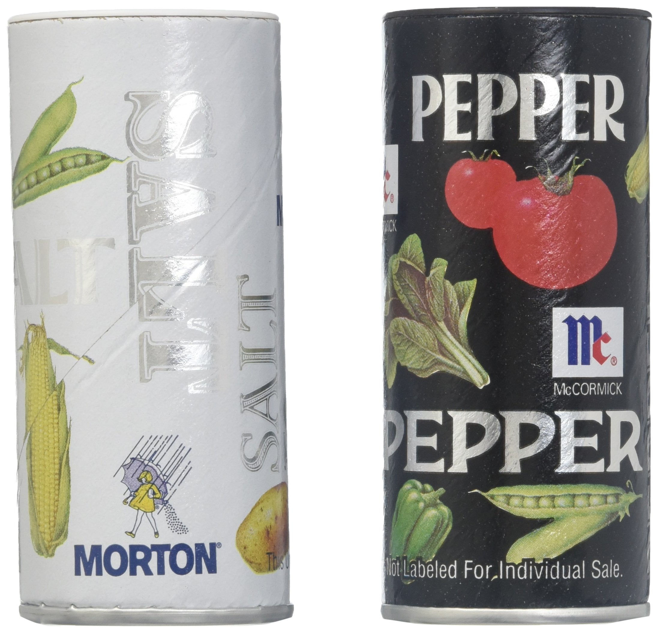 Morton Iodized Salt & Mccormick Pepper Shakers, 4 Count, 5.25 Oz ...