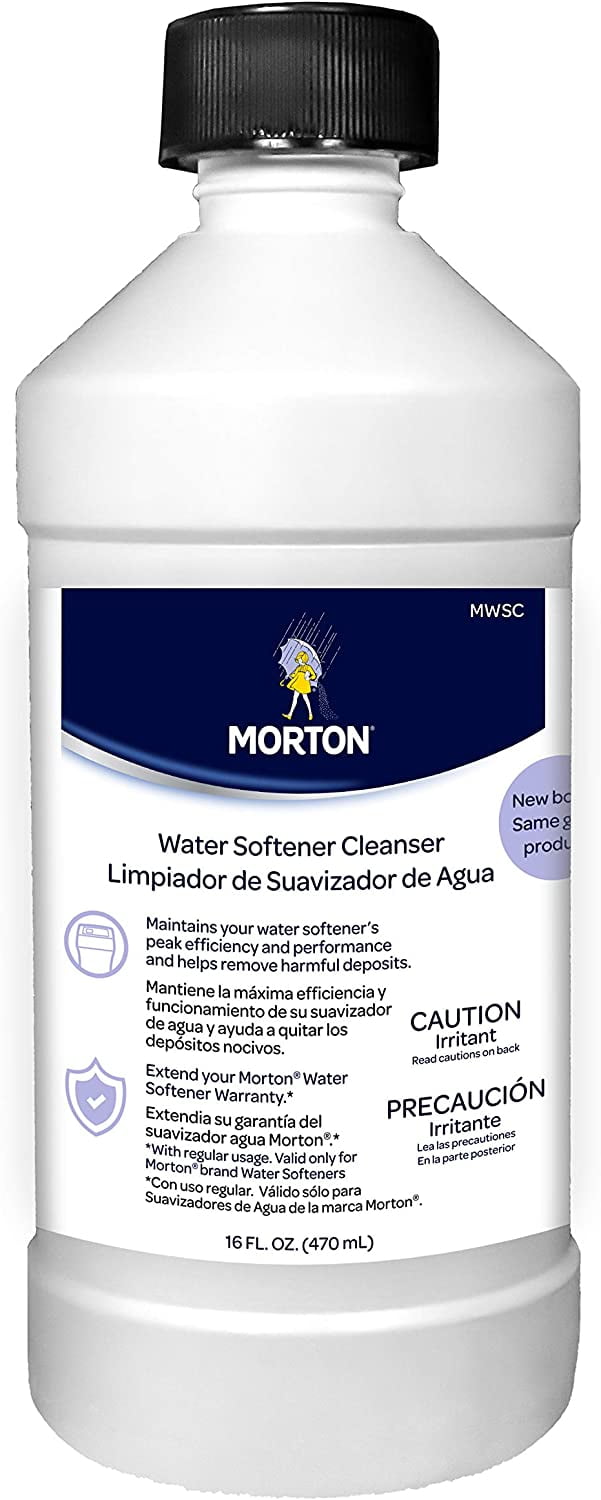 Morton MWSC Universal Water Softener Cleanser, Off-White, Liquid, 16 Fl ...