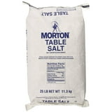 Morton Large 25 LB Kosher Plain Table Salt for Cooking and Baking ...