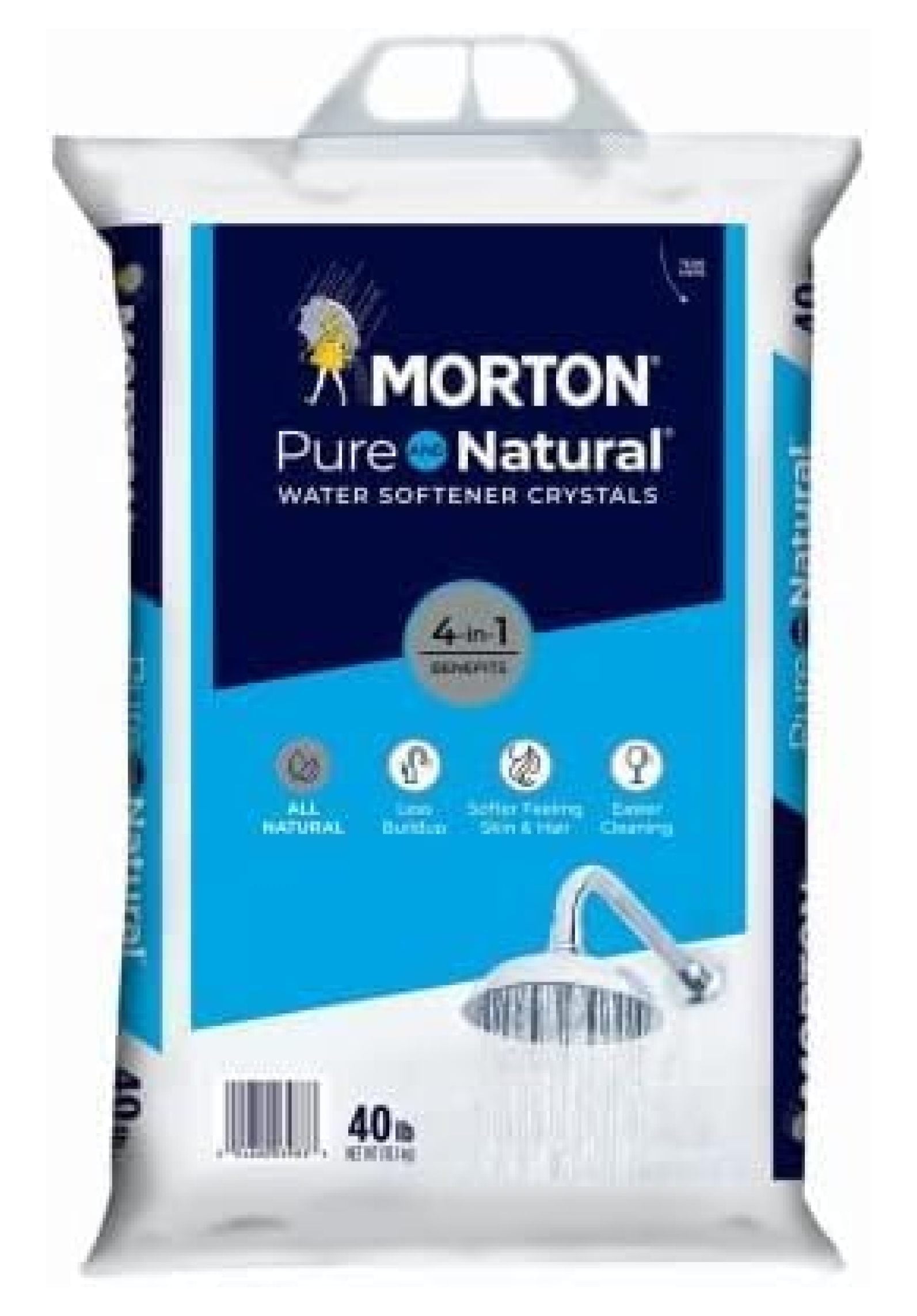 Morton Pure & Natural Water Softening Crystals, 40 lbs, (Pack-2 ...