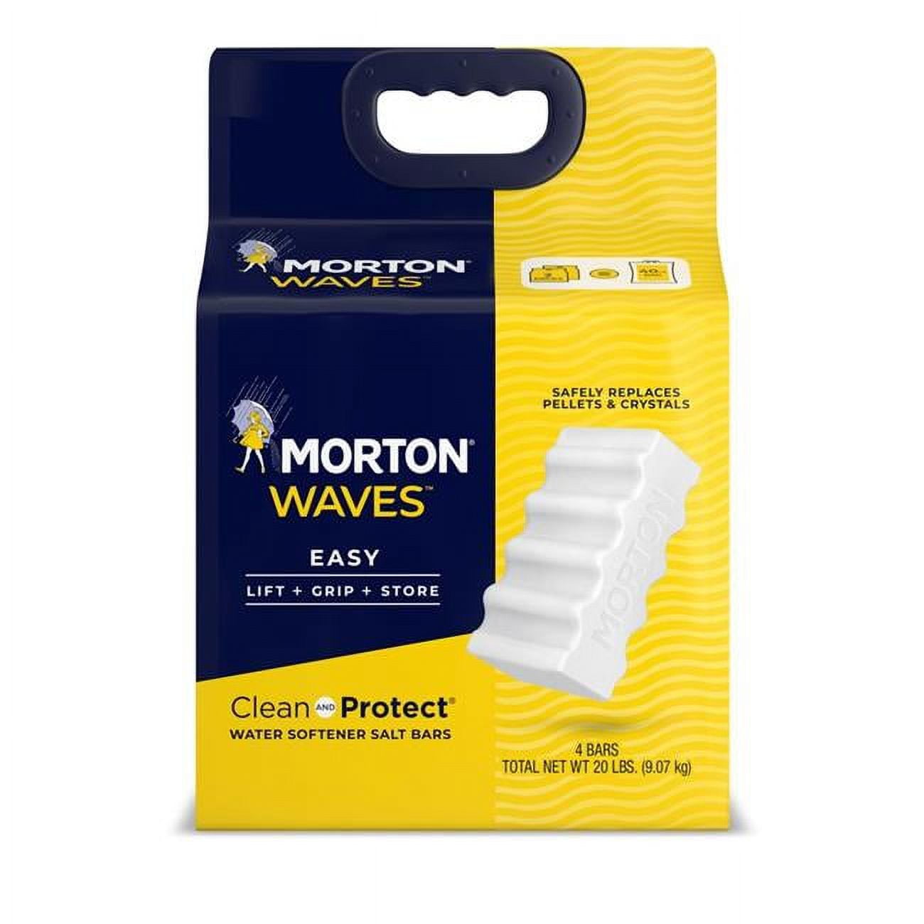 Morton WAVES Clean and Protect 20 lbs Water Softener Salt Bar with ...