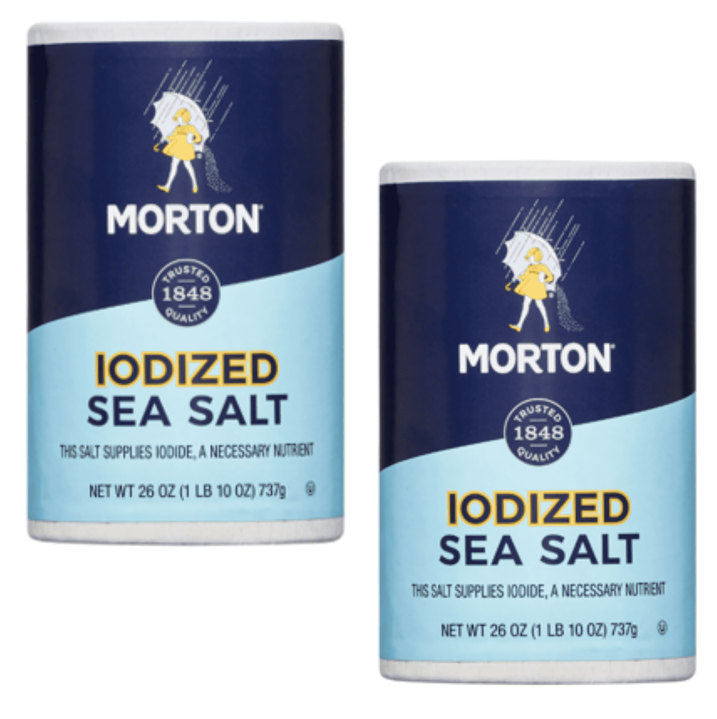 Morton Salt All-Purpose Iodized Sea Salt – Textured Sea Salt for ...