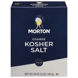 Morton Coarse Kosher Salt - 3 lb Box for Kitchen Use - Walmart Business ...