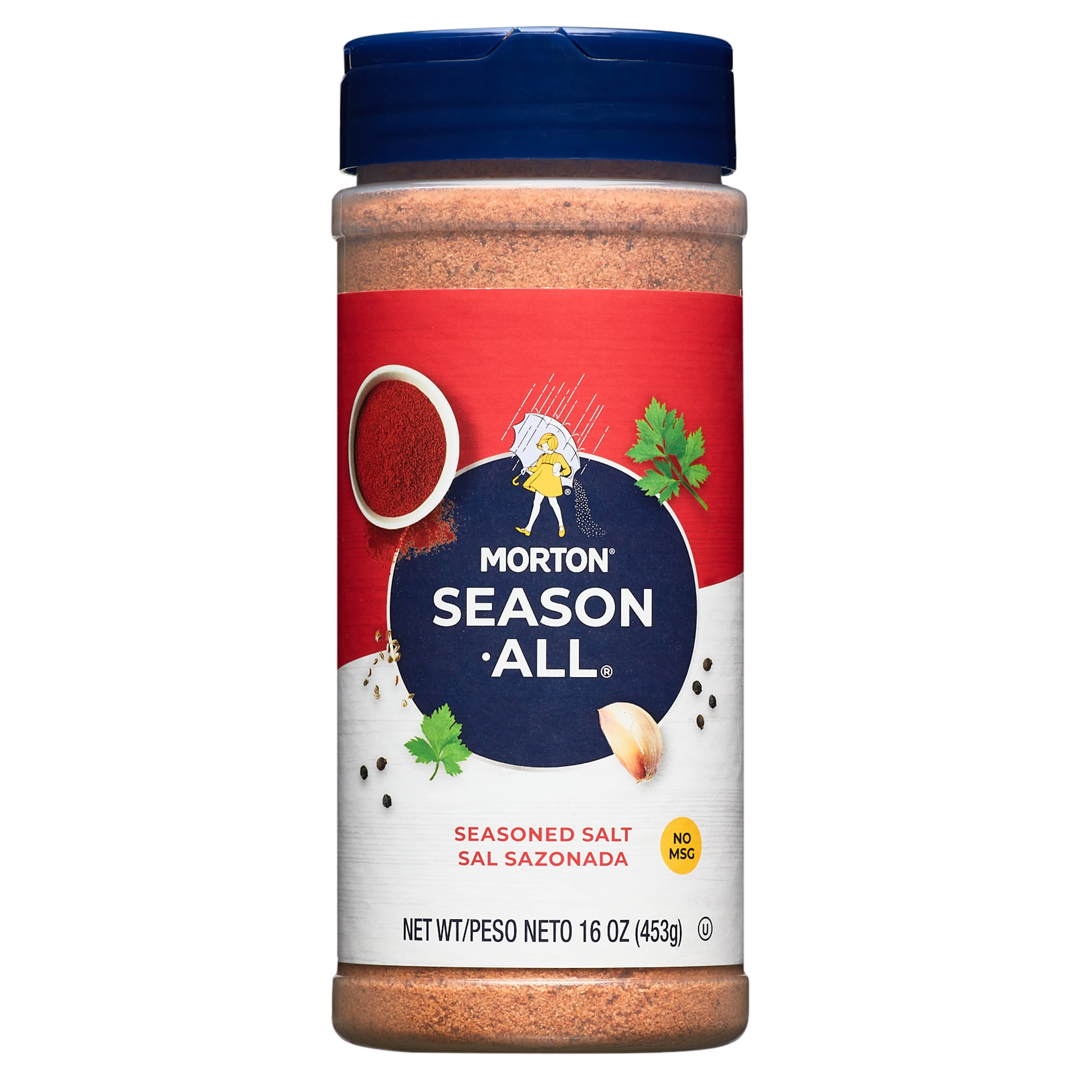 Morton Season-All Seasoned Salt - for BBQ, Grilling, and Potatoes, 16.0 ...