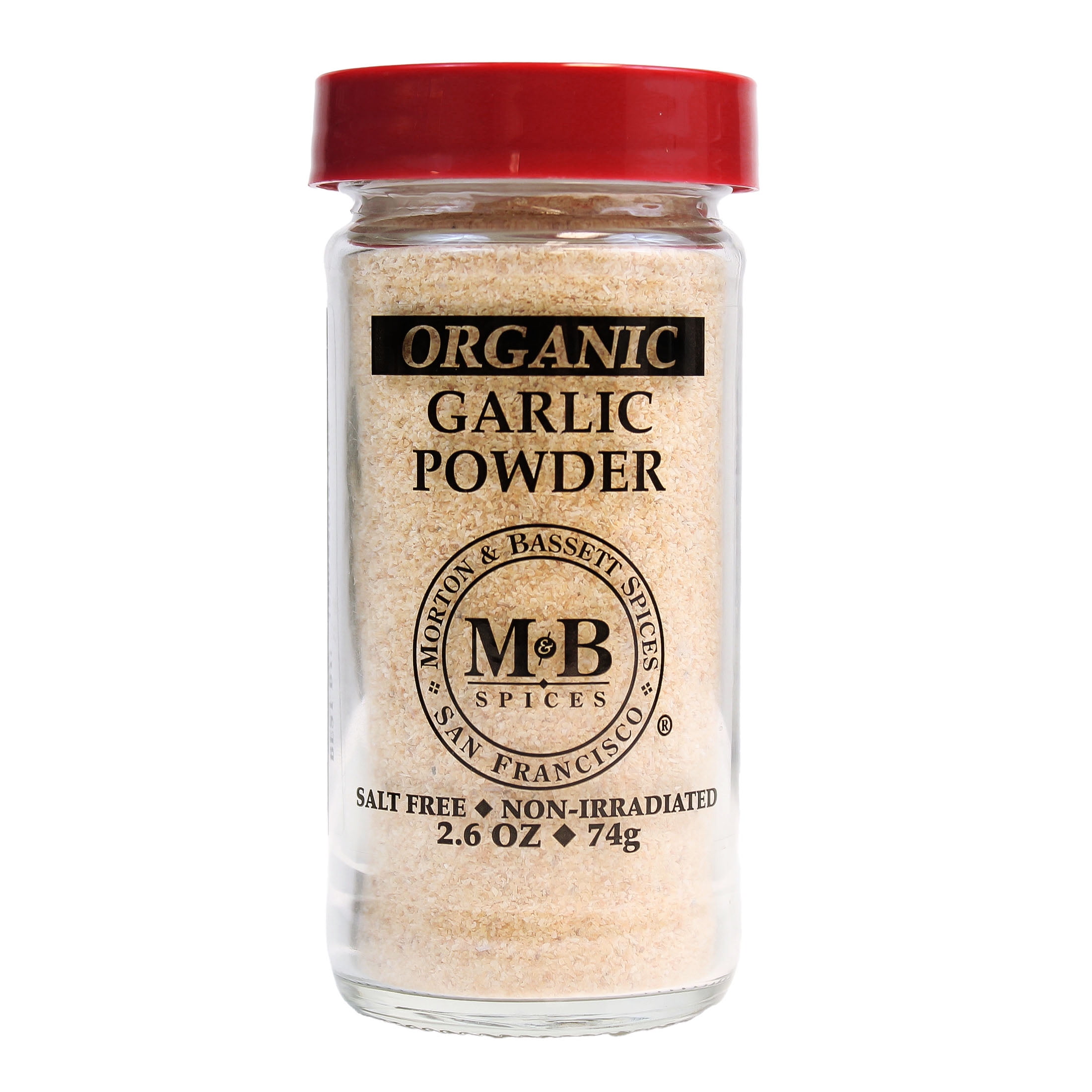 Morton & Bassett Organic Garlic Powder Seasoning, 2.6oz - Single Herb ...