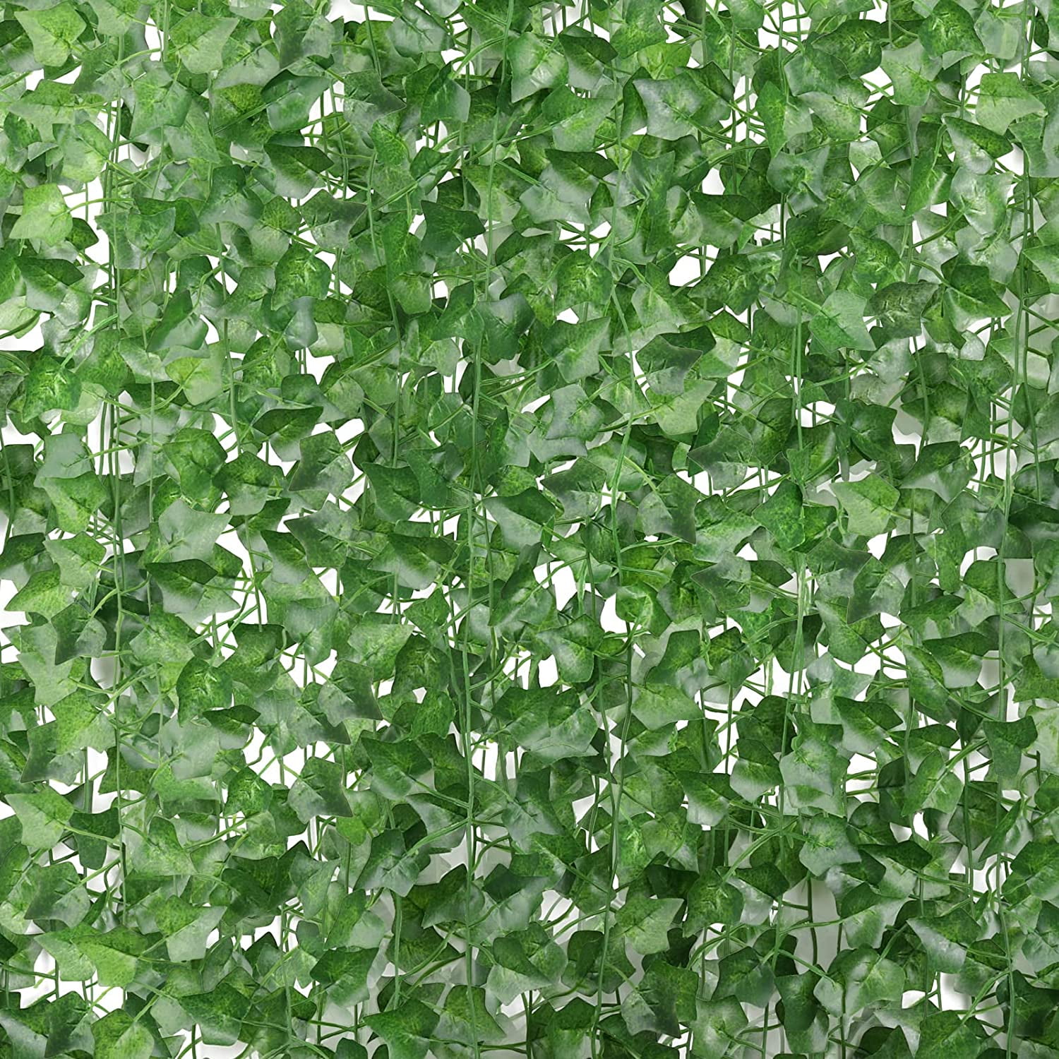 Morttic 108 Strands 738 Feet Artificial Ivy Leaf Fence Privacy Screen ...