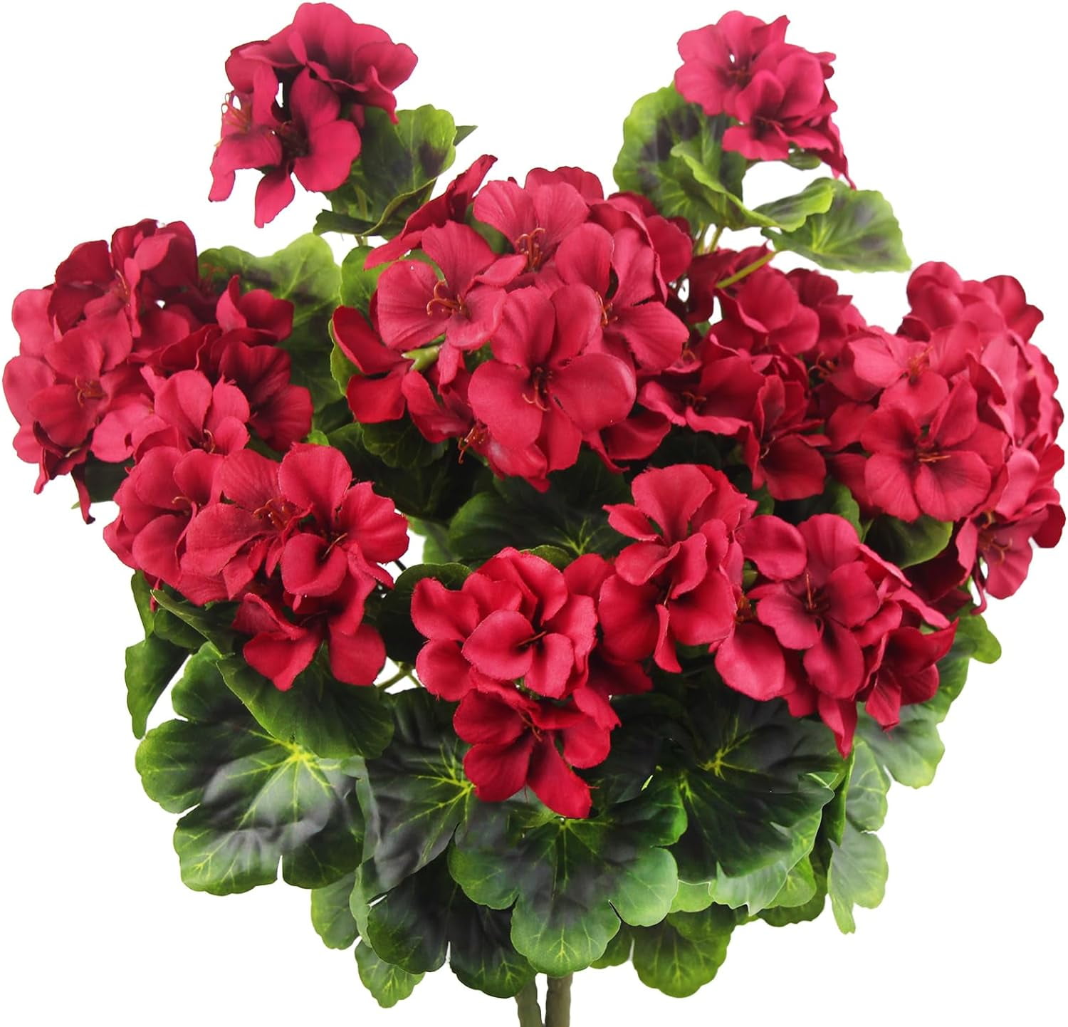 Morttic 2 Pcs Artificial Geraniums for Outdoor Silk Geranium Flowers ...