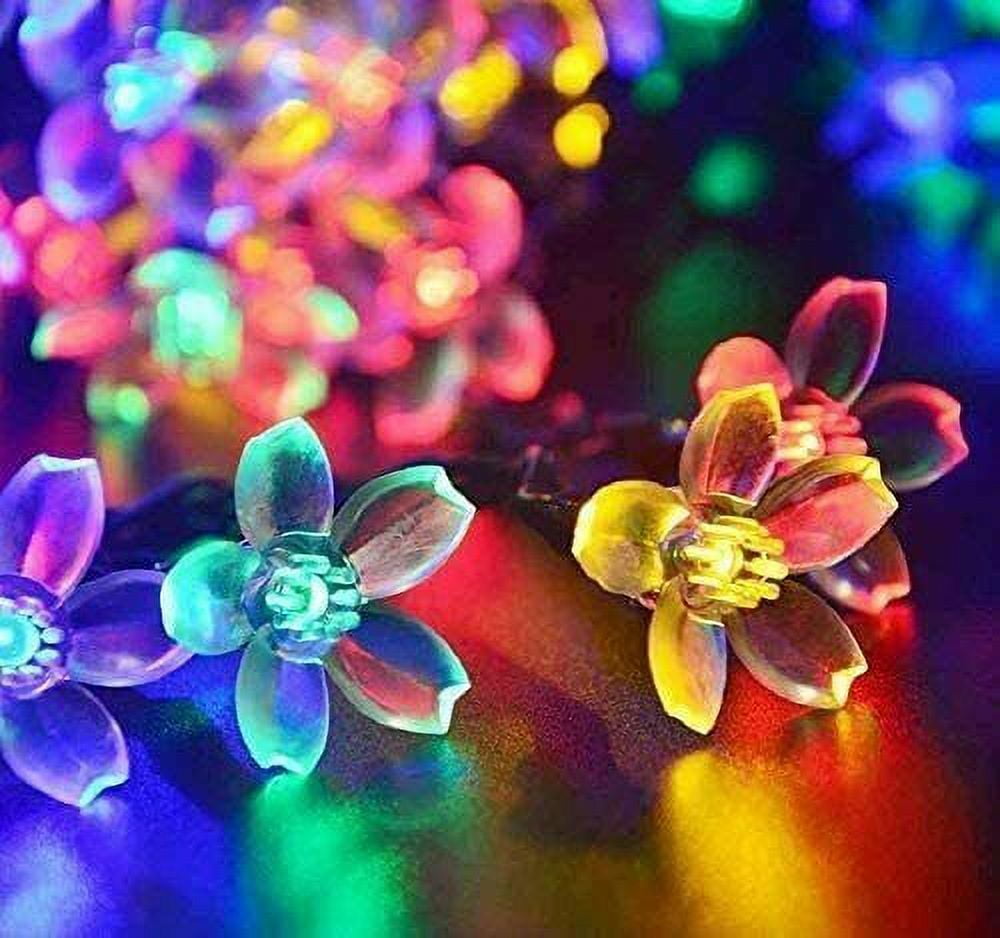 Morttic Waterproof 20 LED Flower Fairy Garden Lights, Decorative ...