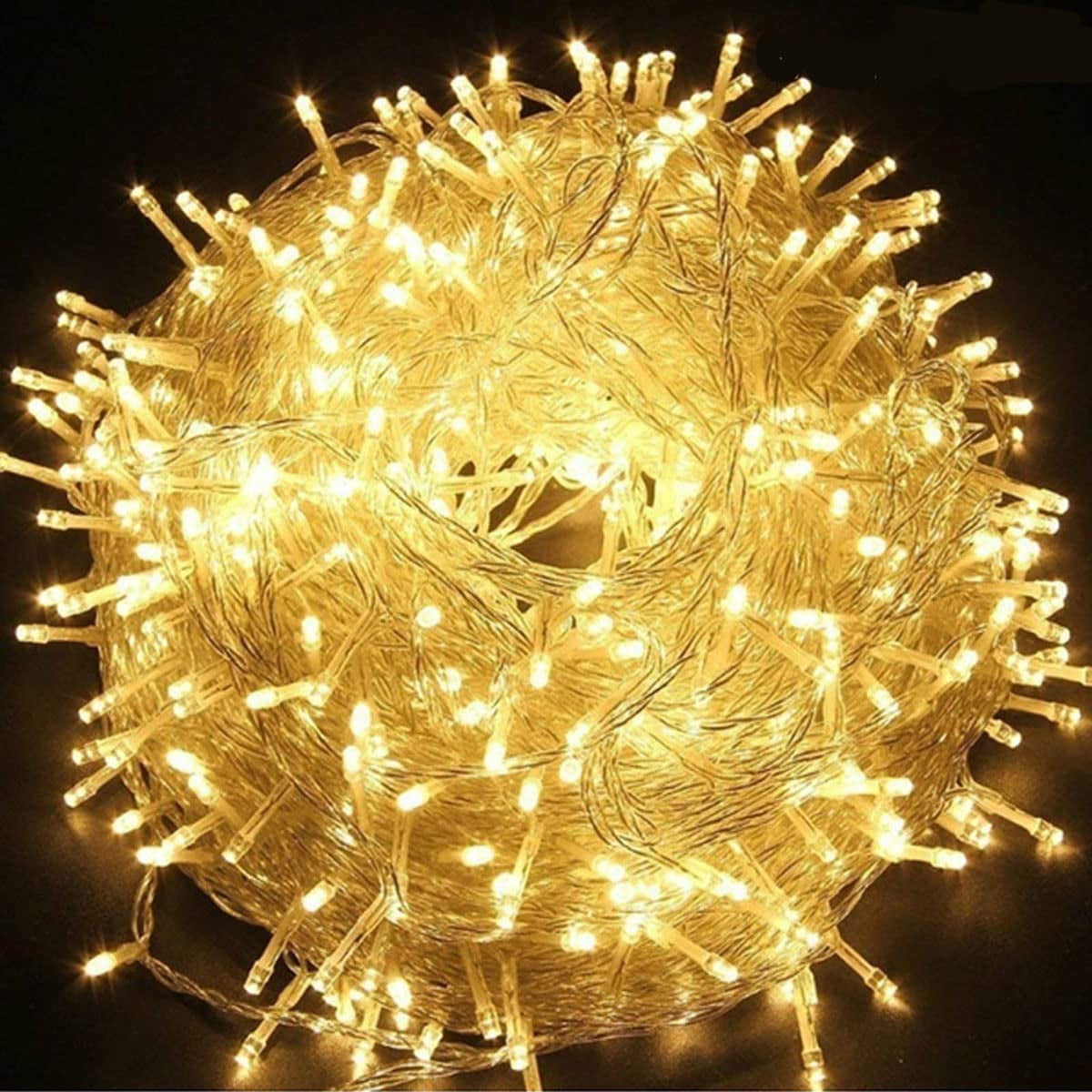 Morttic 33FT 100 LED String Lights , Plug in String Lights 8 Modes ...