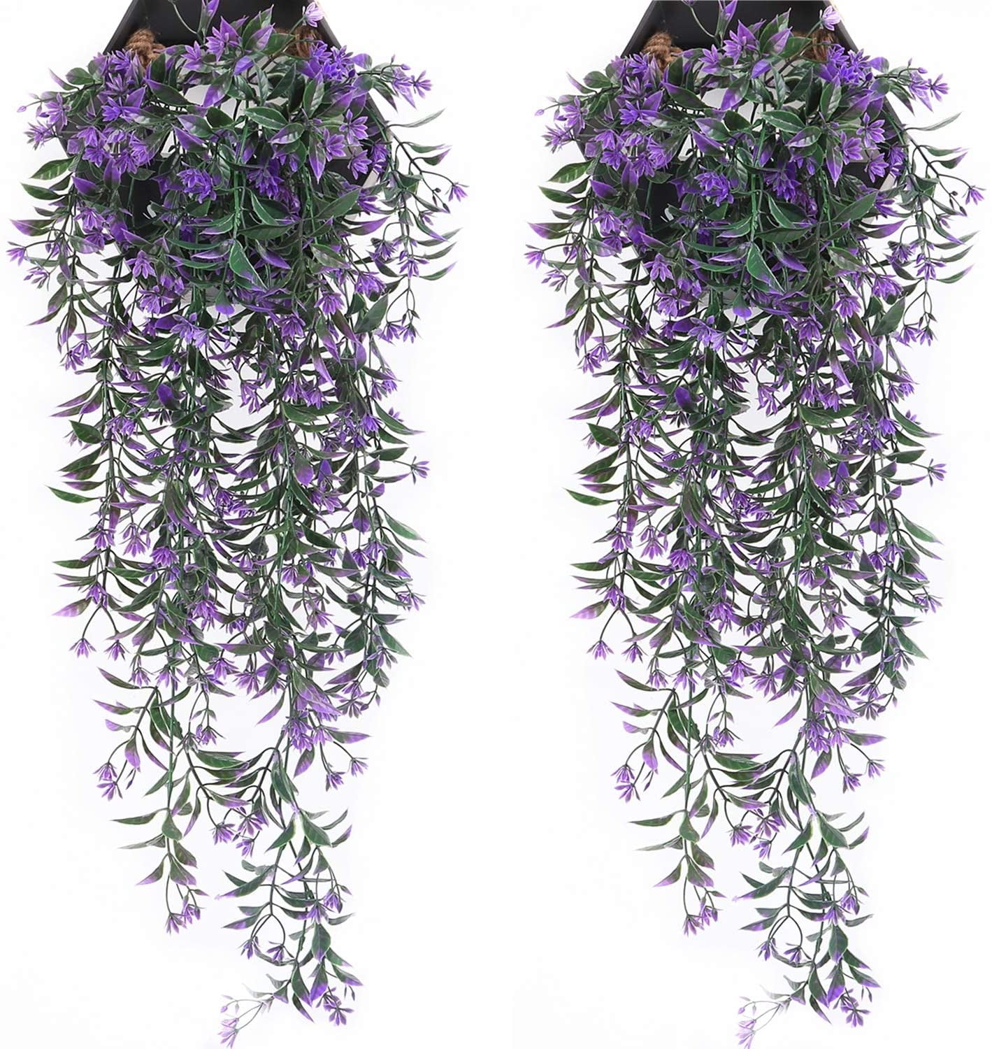 Morttic 4 Pack Fake Vines Hanging Plants, Artificial Vine Ivy for ...