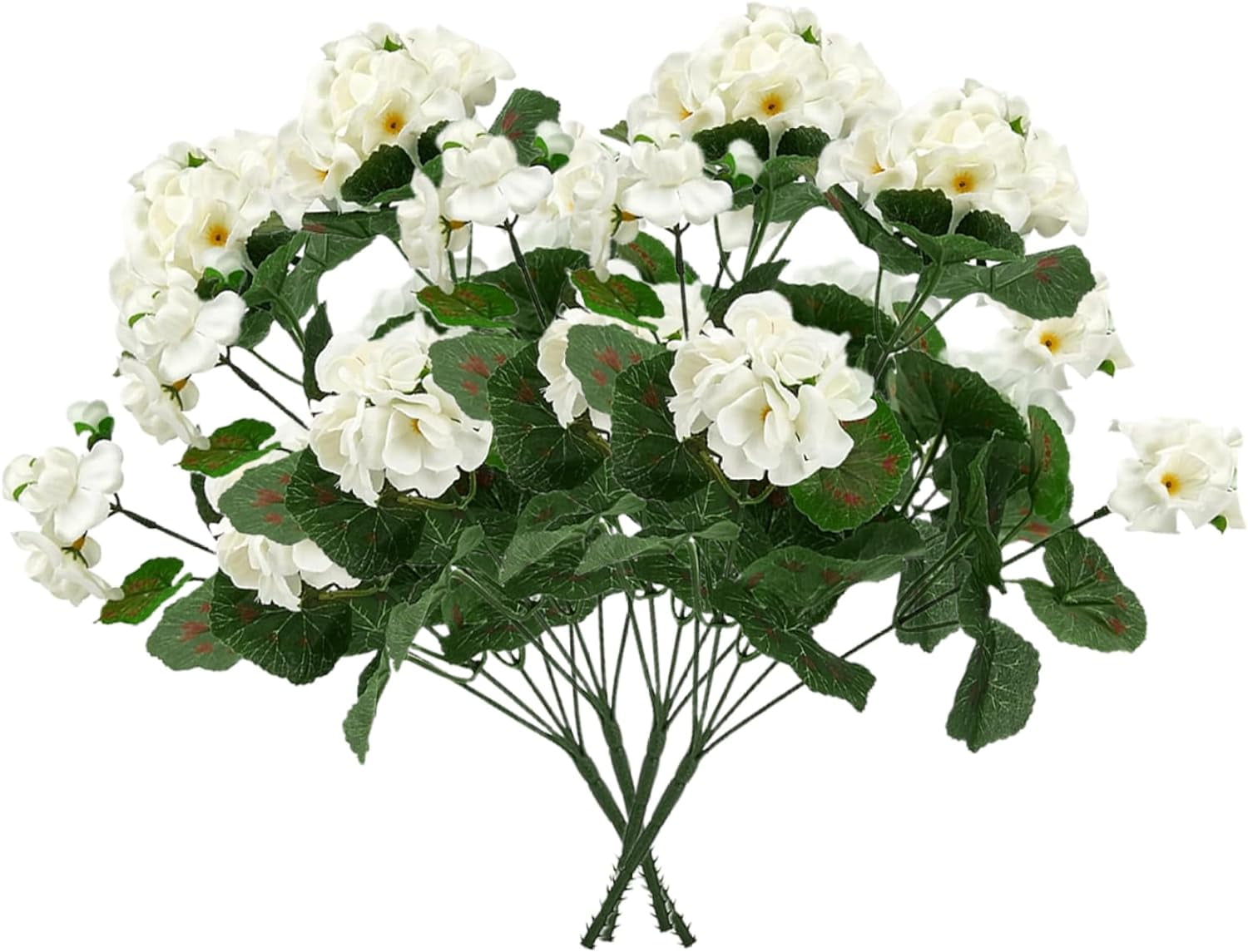 Morttic 4Pcs Artificial Geraniums for Outdoors 13.7 Inch Geraniums ...