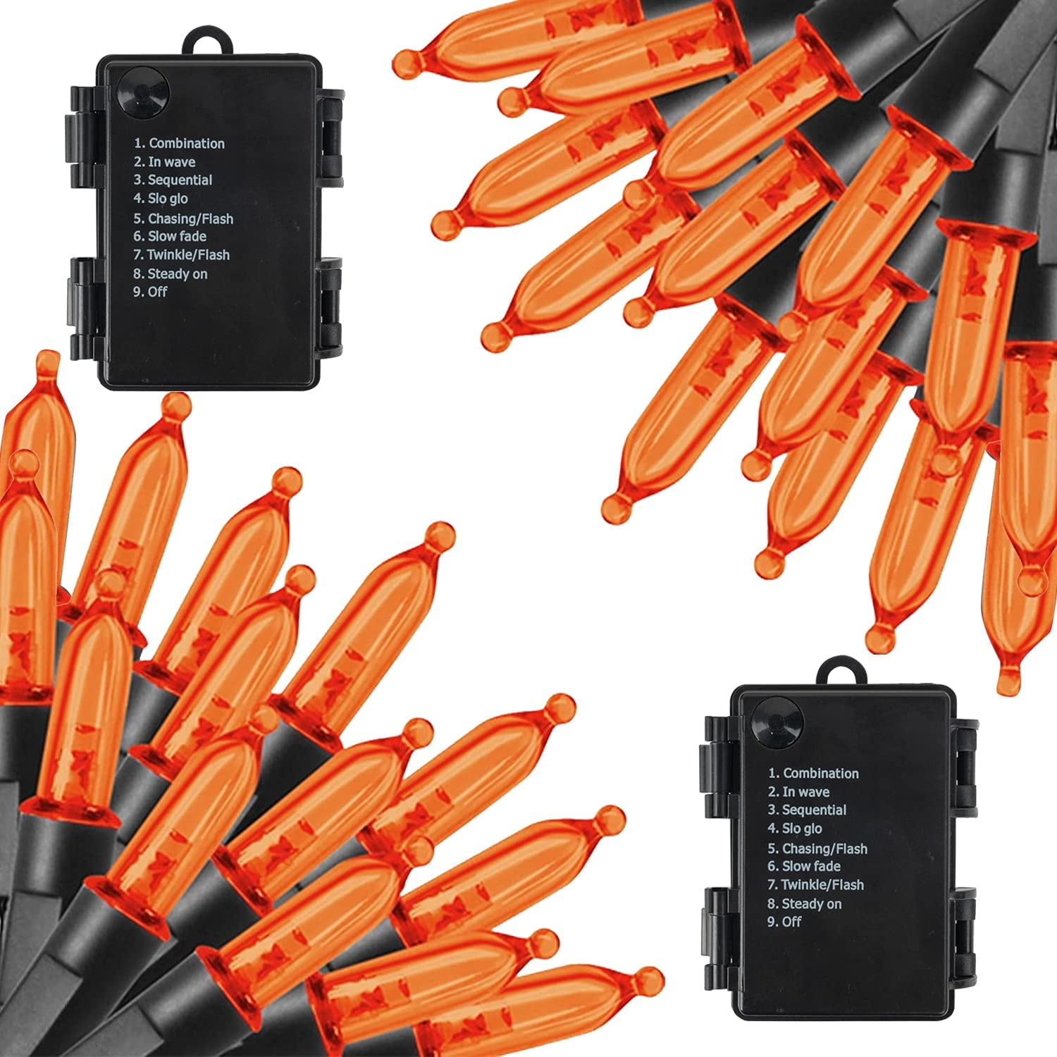 Morttic 50 LED Christmas Lights, 16 FT Mini String Light with 8 Modes ...