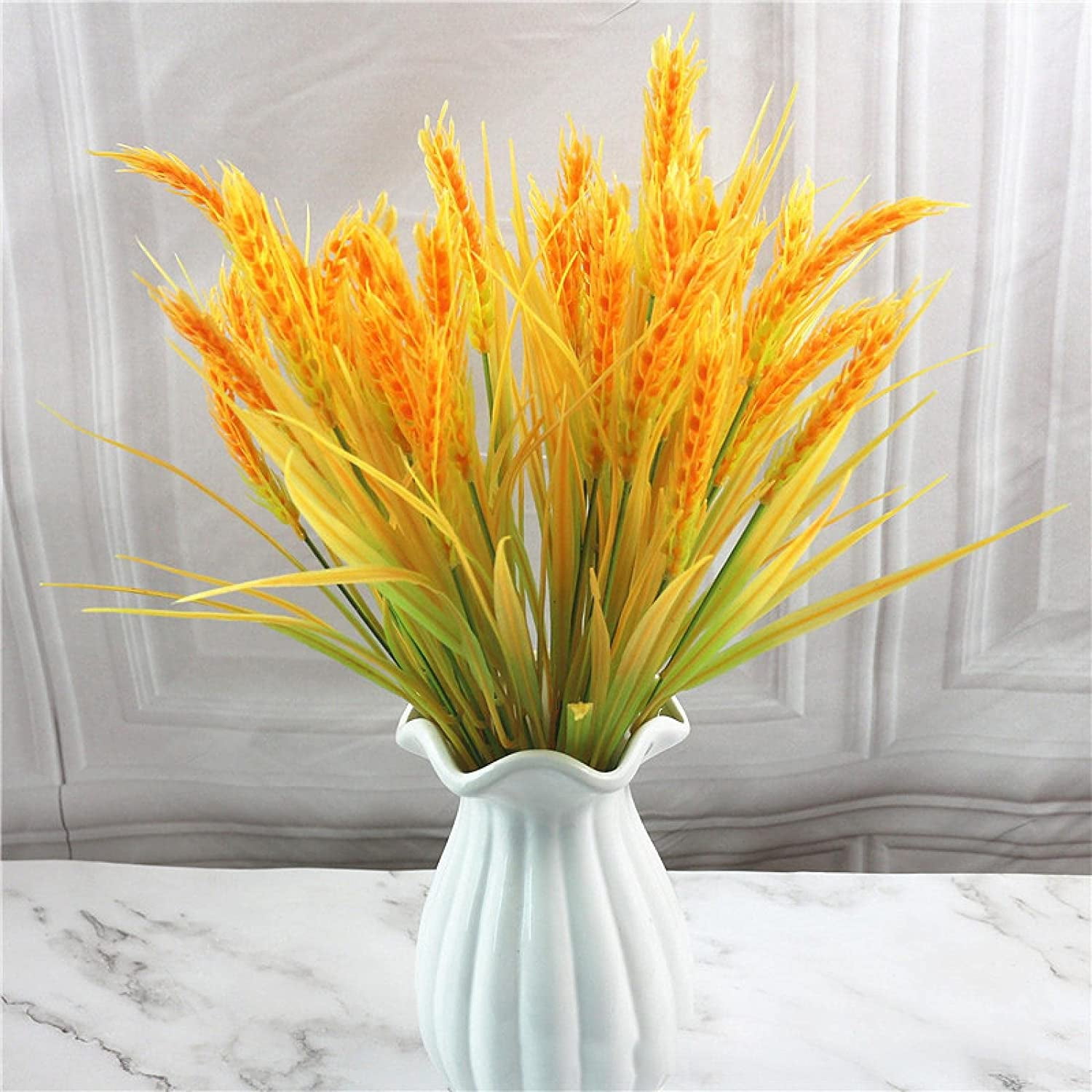 Morttic 6 Bundles Artificial Wheat Decoration, Dried Wheat Ears for ...
