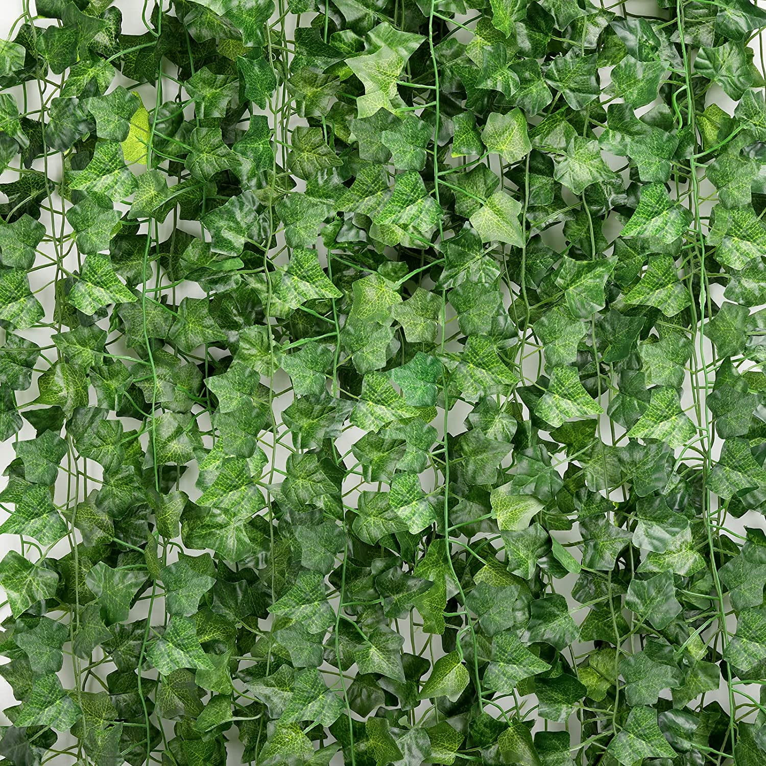 Morttic 72 Strands Vines Garland - 496 Feet Artificial Leaves Fence ...
