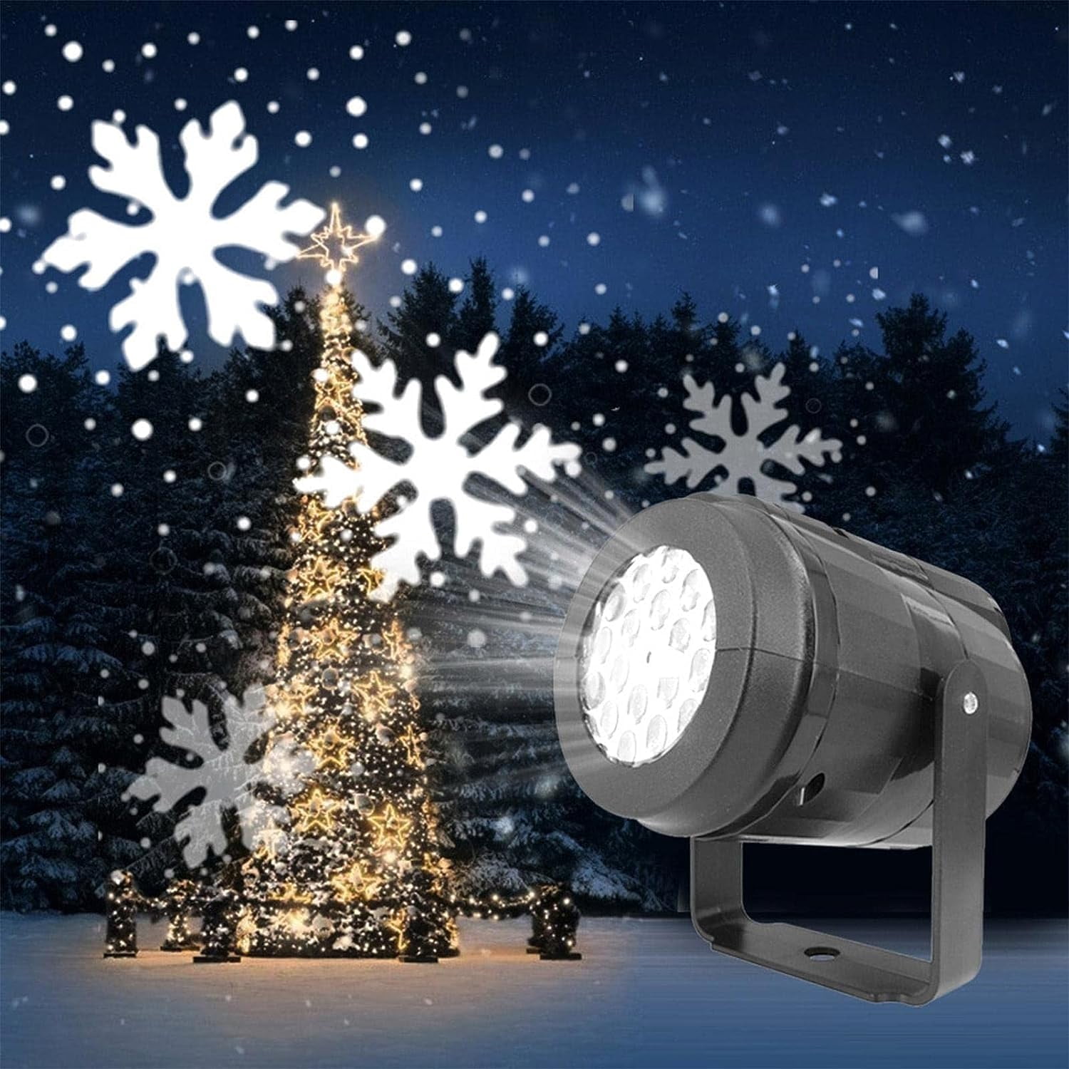 Morttic Christmas Projector Lights, Indoor / Outdoor LED Snowflake ...