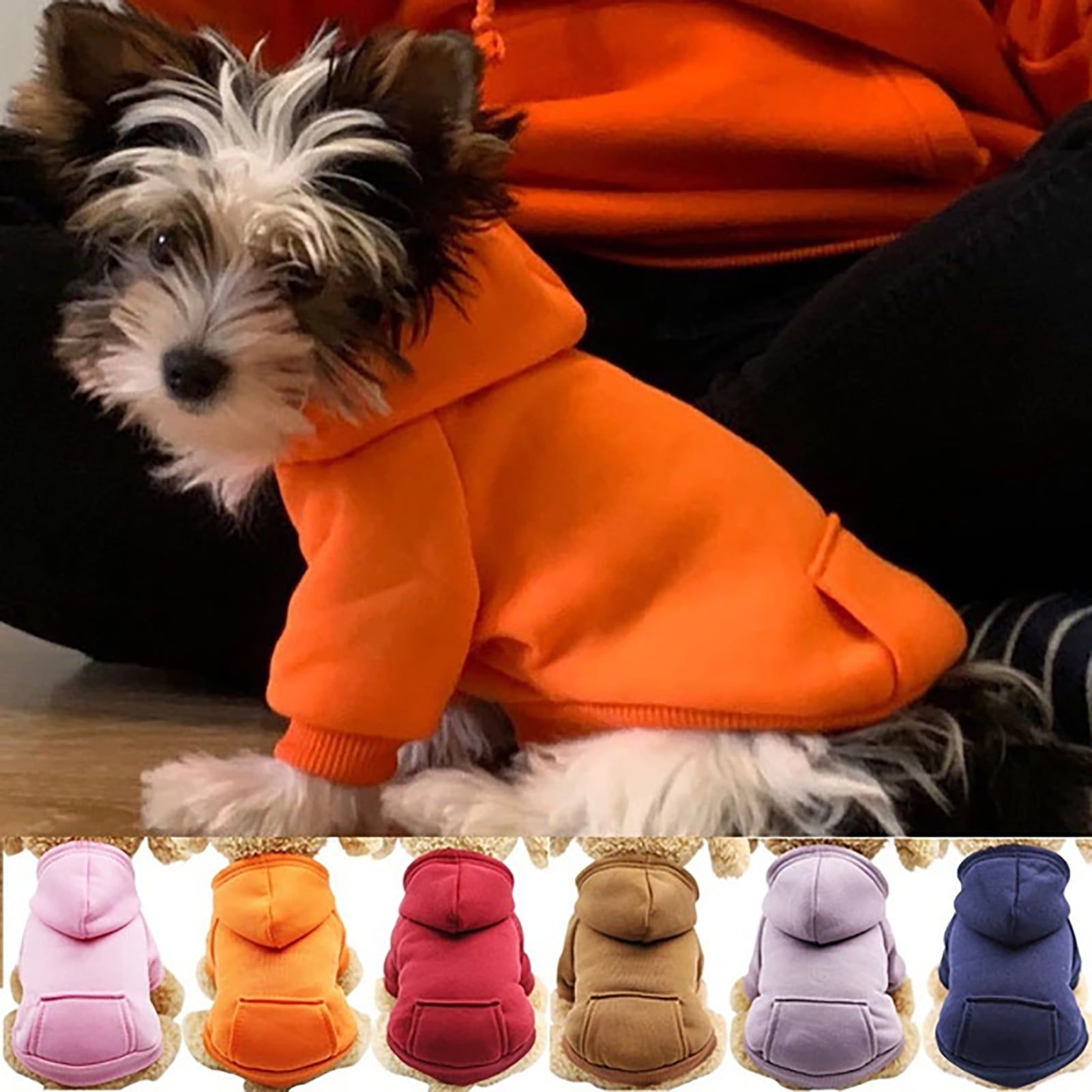 Morttic Dog Clothes Pet Dog Hoodies for Small Dogs Vest Chihuahua ...