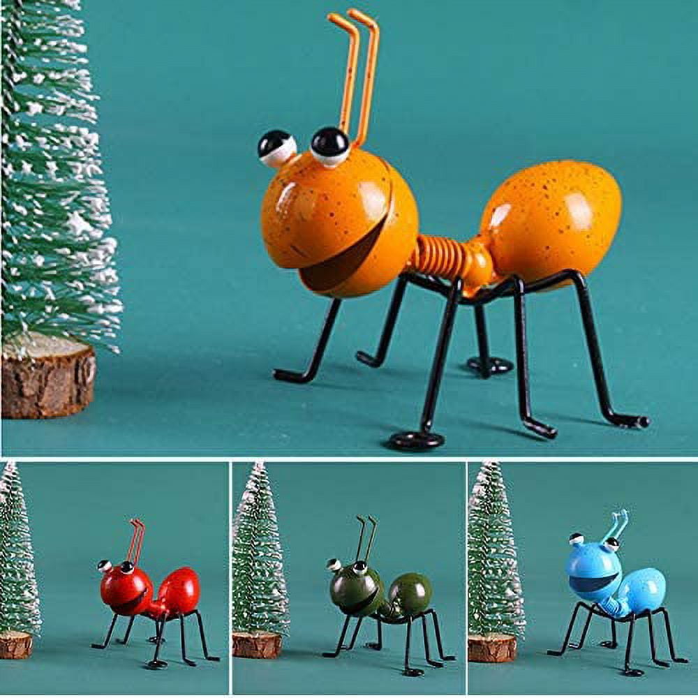 Morttic Garden Ornaments - 3D Ant Garden Decor Set - Metal Ant Yard ...