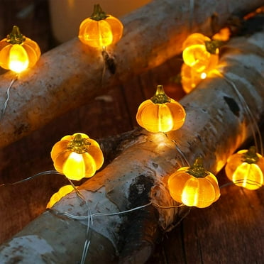 Fall Pumpkin Lights Fall Decorations Realistic Larger Maple Leave ...