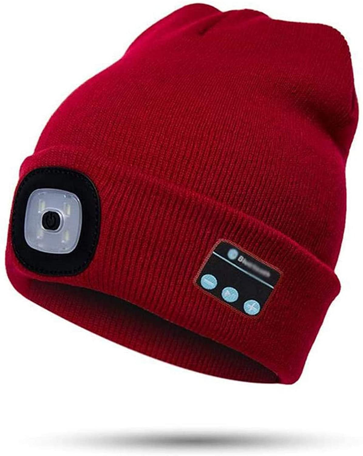 Morttic LED Beanie Light with Bluetooth Hat, Built-in Stereo Speakers ...