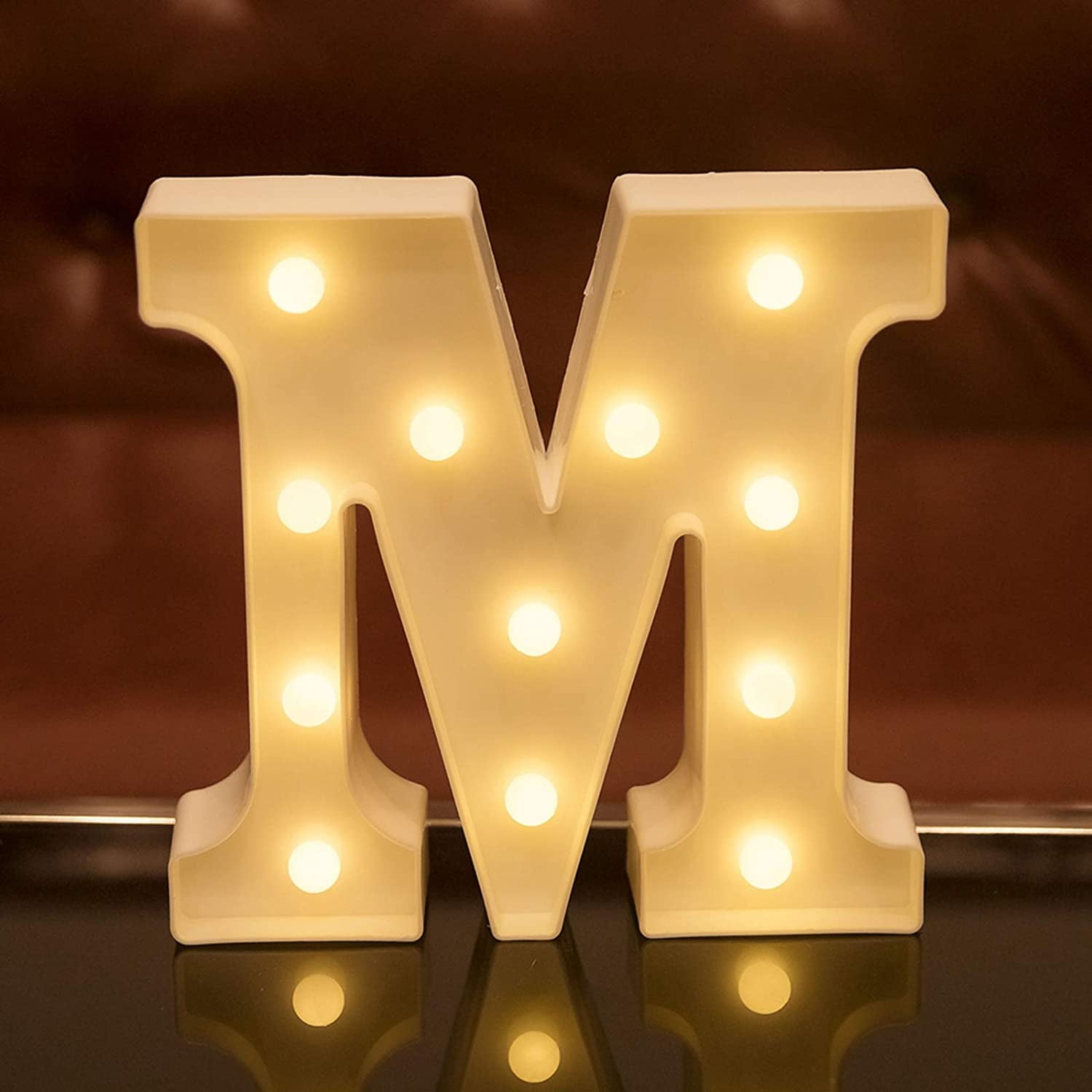 Morttic LED Letter Lights Alphabet Light Up Sign for Night Light Home ...