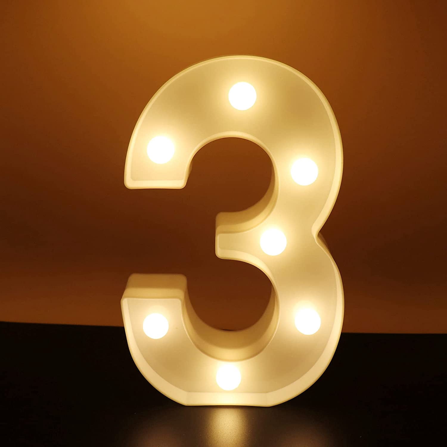 Morttic Led Light Up Numbers, Decorative Number Lights Sign for Night ...