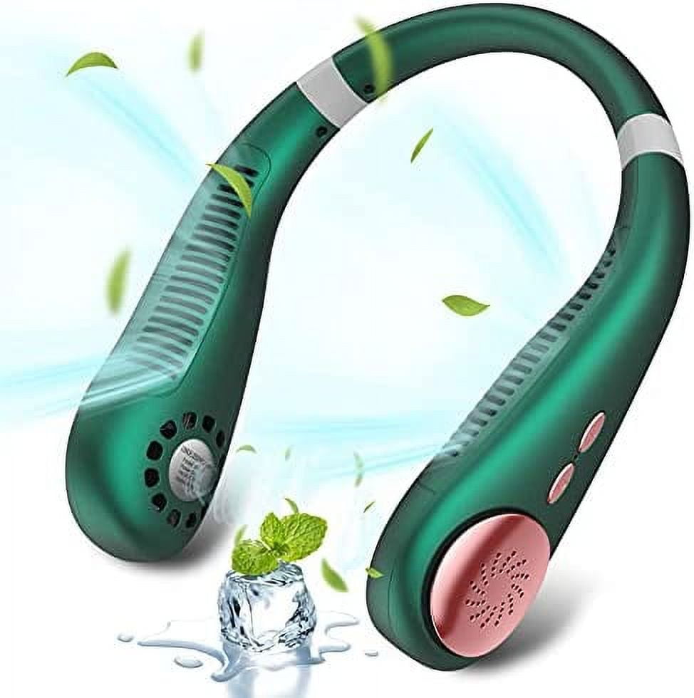 Morttic Portable Neck Fan - Hands Free Bladeless Neck Fan, 360° Cooling ...