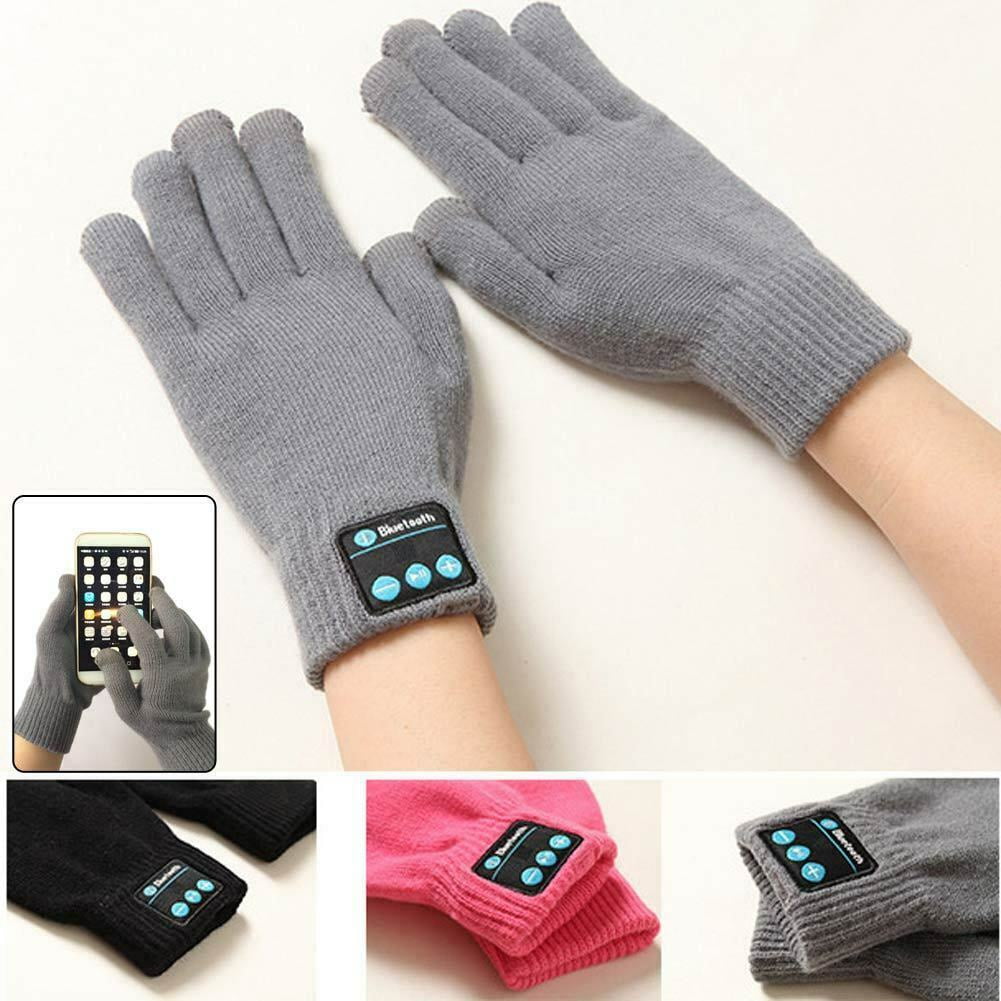 Morttic Unisex Bluetooth Talking Gloves Rechargeable Touch Screen Call ...