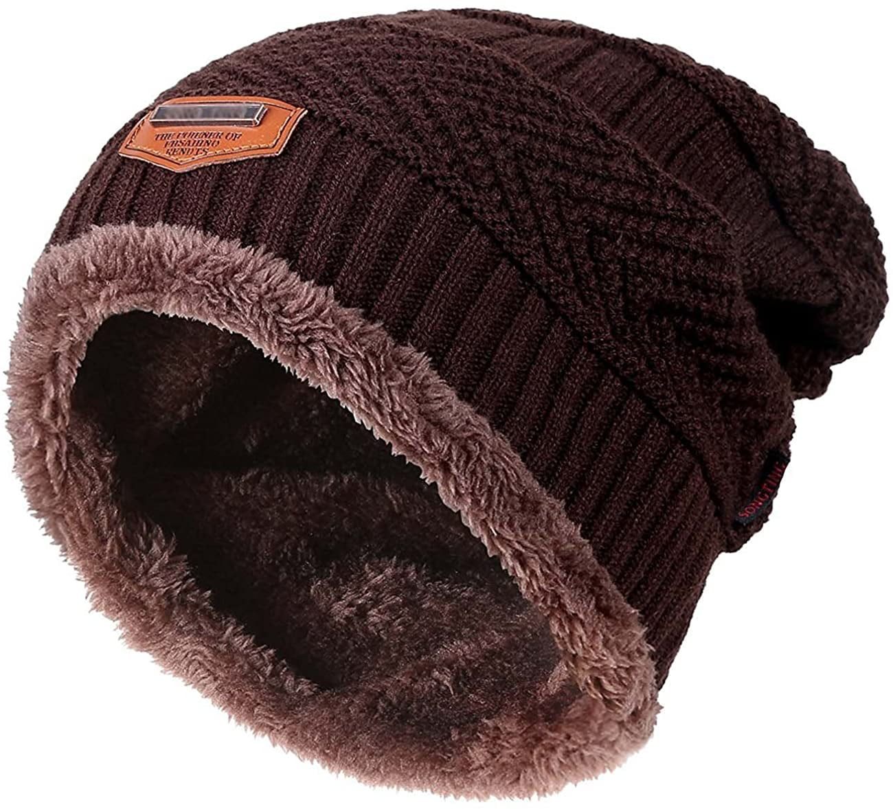Morttic Unisex Winter Beanie Hat, Warm Acrylic Ski Cap for Men & Women ...