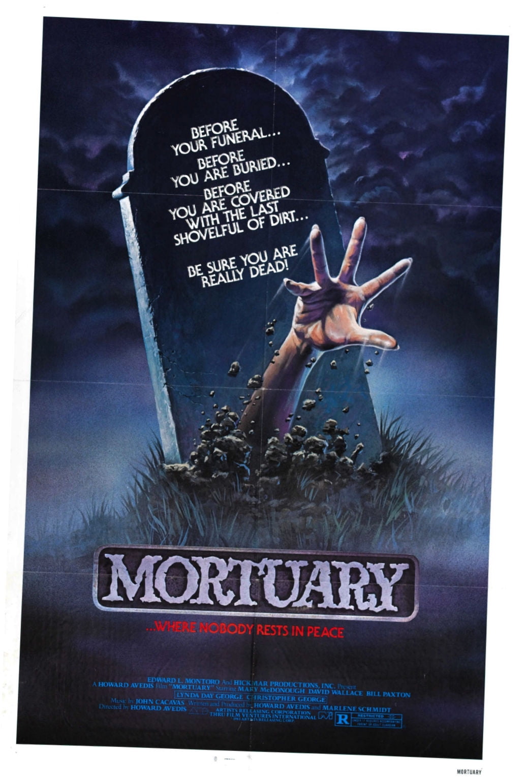 Mortuary Movie poster Metal Sign 8inx 12in Art Print on Metal 8x12 ...