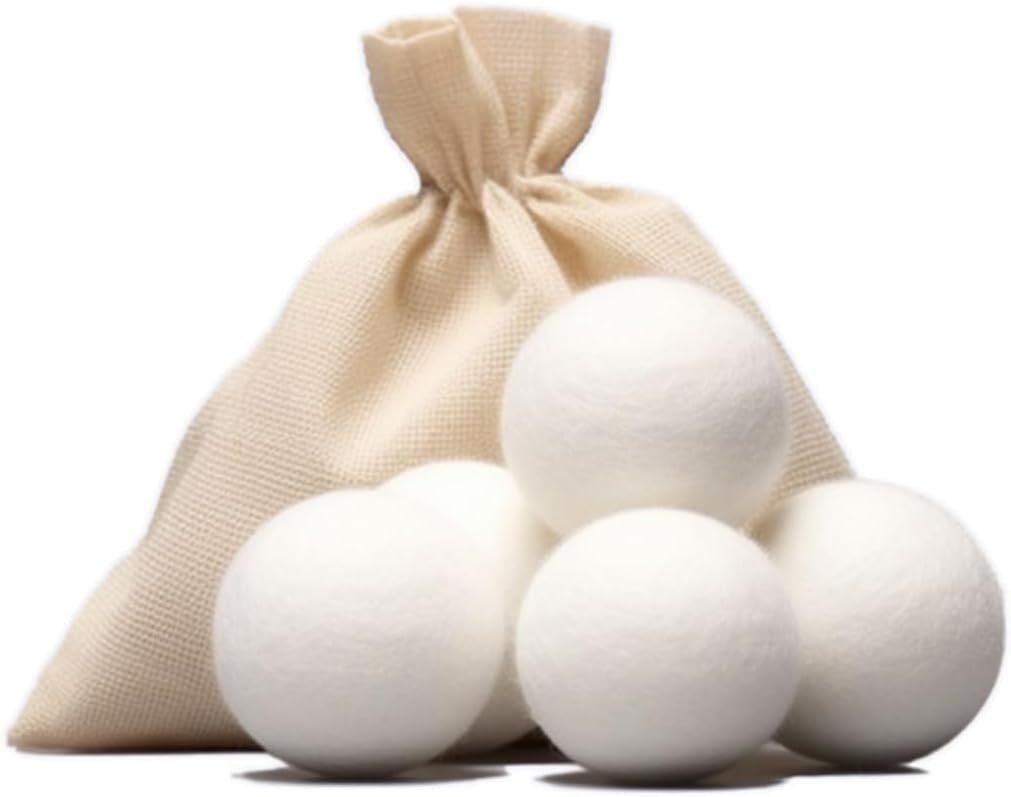 Morus Wool Dryer Balls 6-Pack, Drying Balls for Laundry, Reusable ...