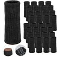 Morvat Black Furniture Leg Socks for Table, Chairs, & Furniture, Small ...