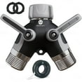 Morvat Heavy Duty Metal 2 Way Garden Hose Y Splitter - Walmart.com