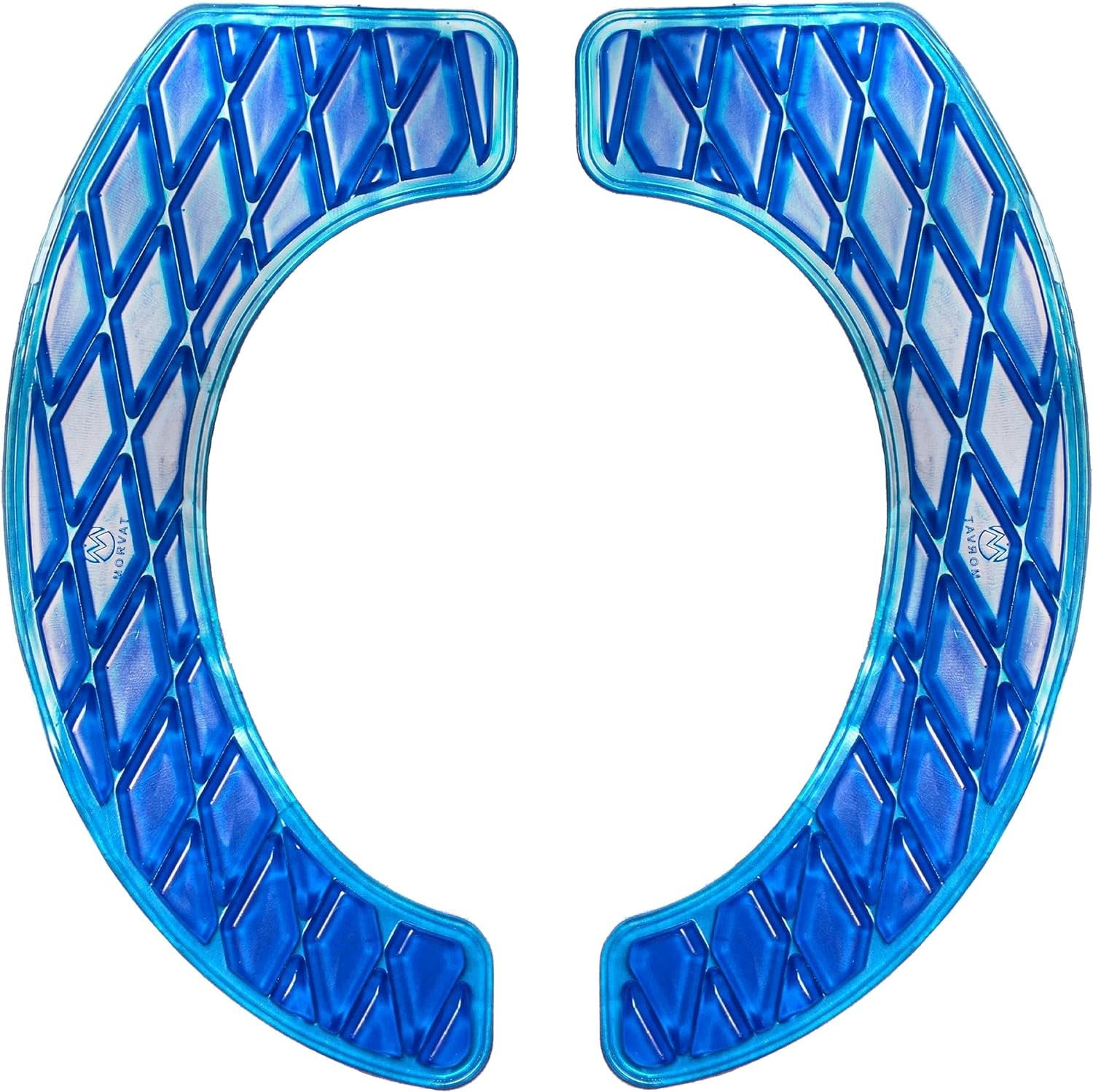 Morvat Washable Adhesive Gel Toilet Seat Cover, Round, Blue - Walmart.com