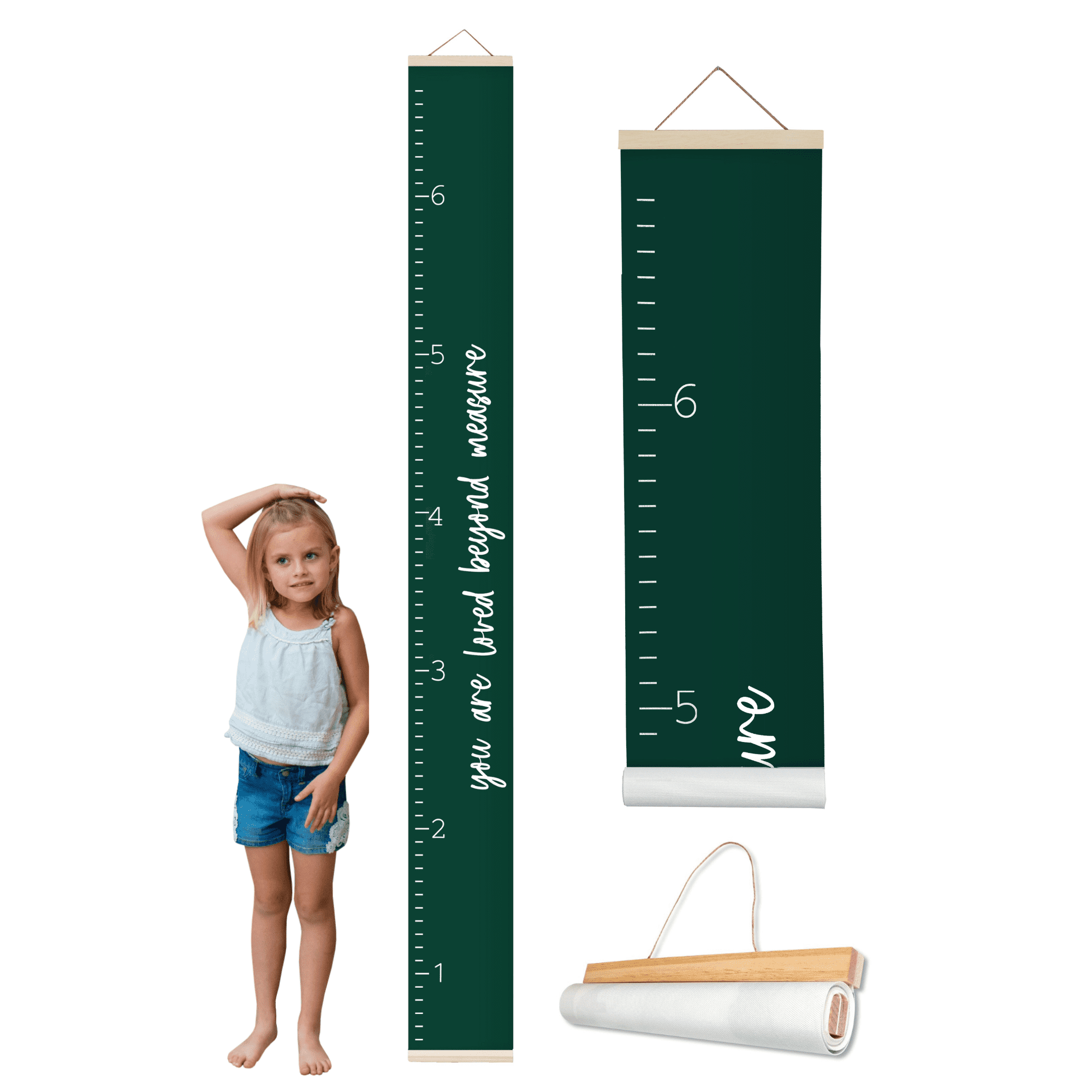 Morxy Canvas Growth Chart for Kids - Unisex Kids Room Wall Decor ...