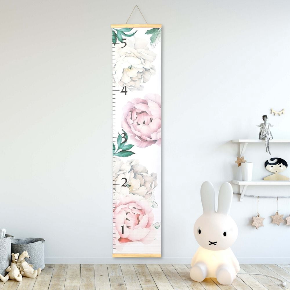 Morxy Canvas Growth Chart for Kids-Kids Room Wall Decor Height Chart ...