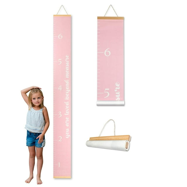 Morxy Growth Chart for Kids- Girls Room Wall Decor - Height Chart for ...