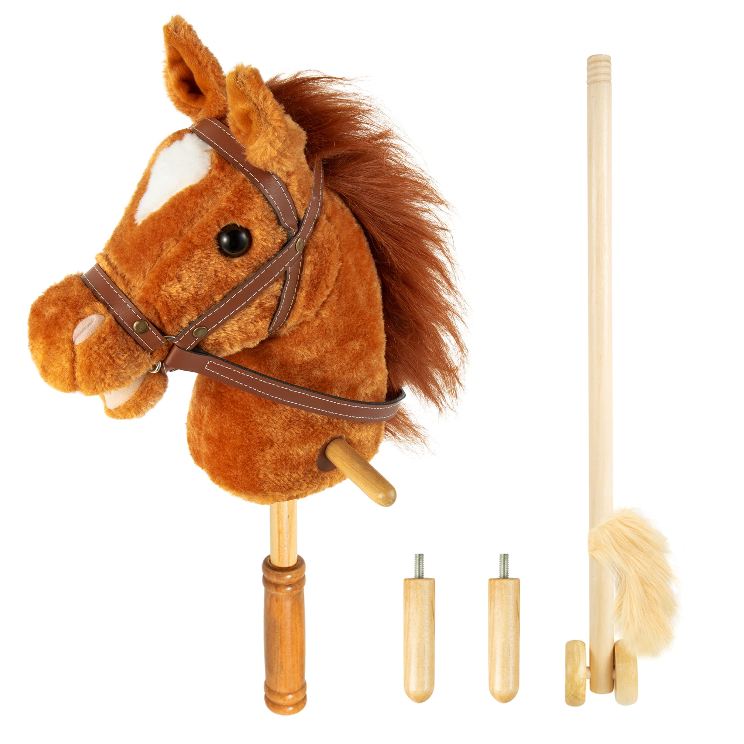 Morytale Stick Hobby Horse Riding Toy, Plush Stick Horse for Toddlers ...